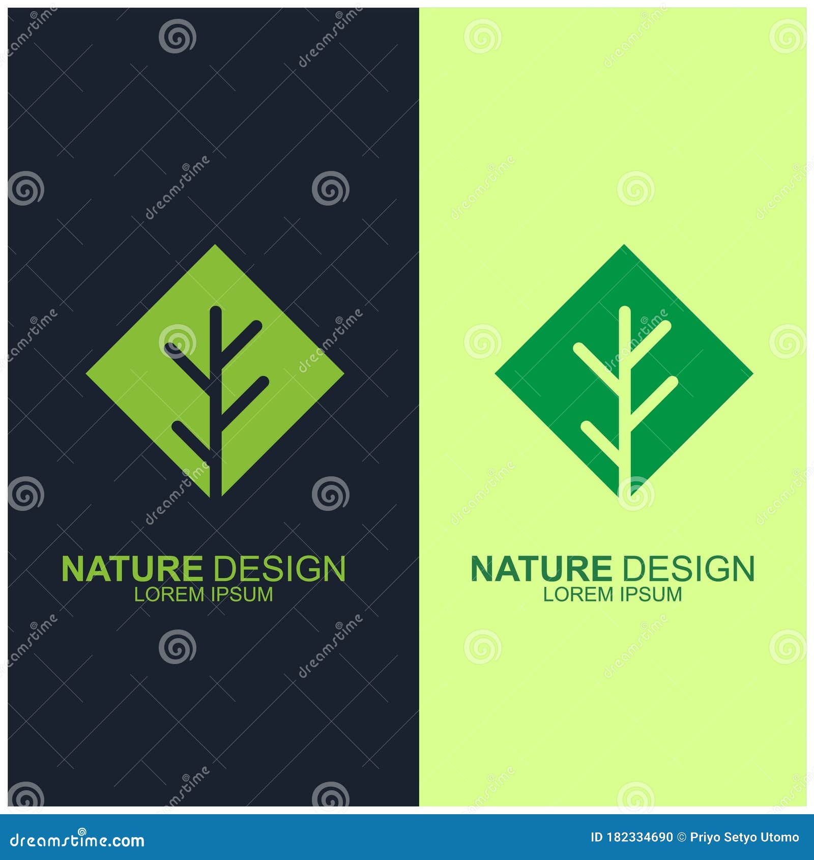 Leaf design logo Template stock vector. Illustration of graphic - 182334690