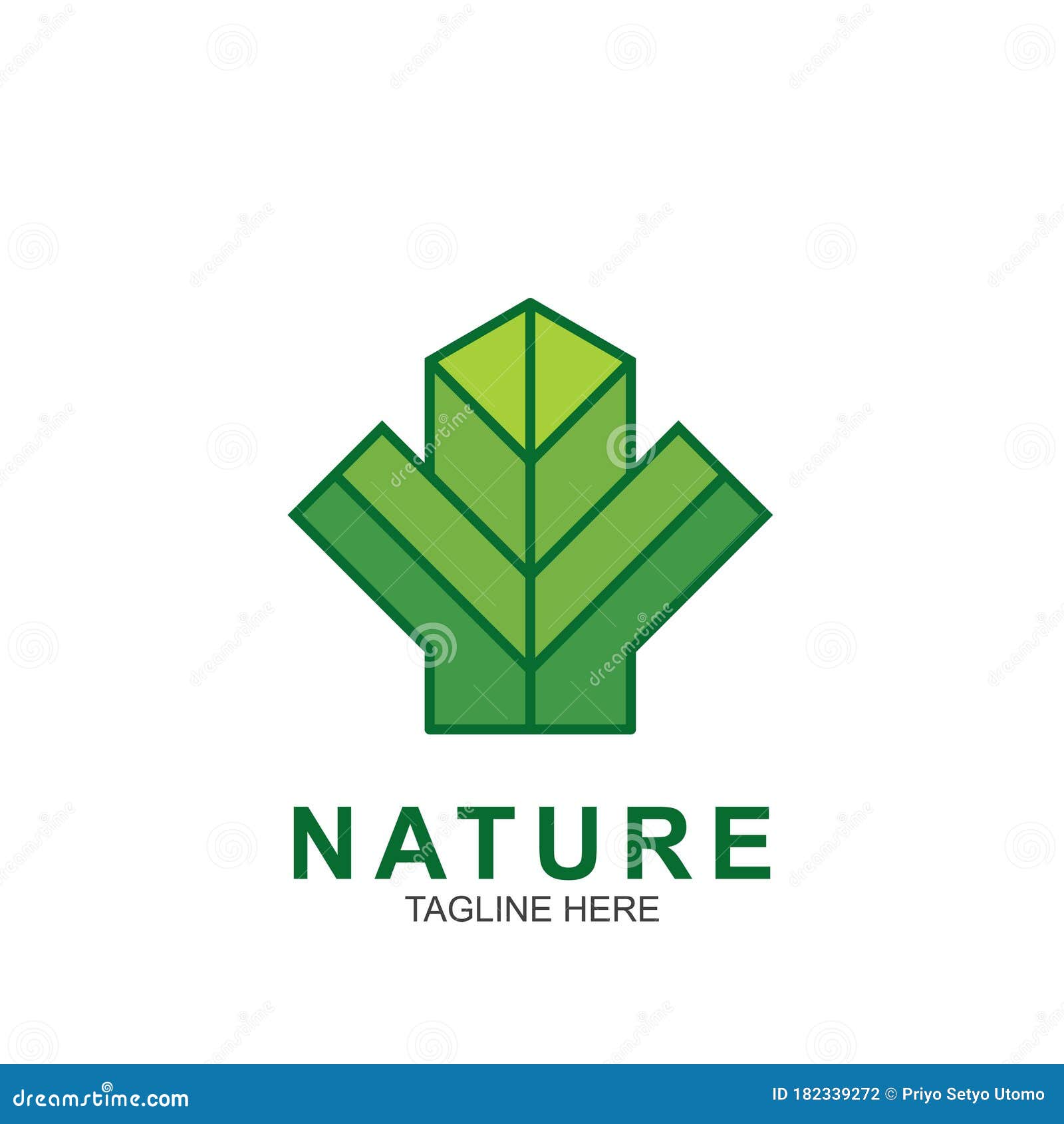 Leaf design logo Template stock vector. Illustration of company - 182339272