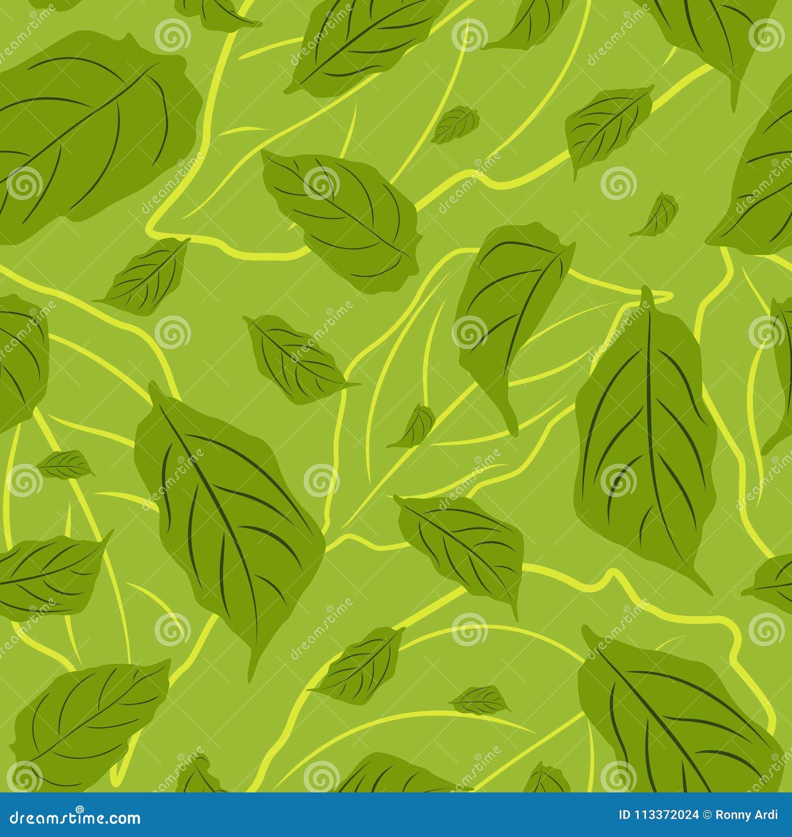 Leaf Drop Random Pattern Seamless Stock Vector - Illustration of ...