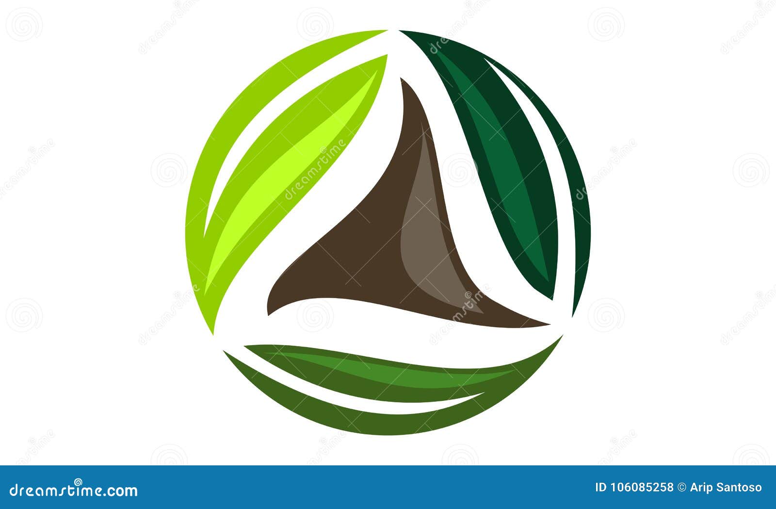 Leaf Ecology Circle stock vector. Illustration of icon - 106085258