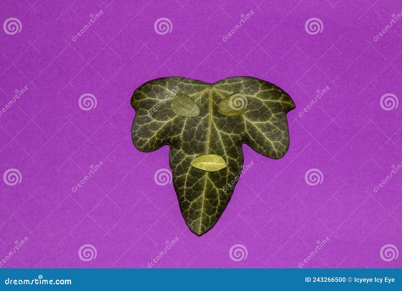 Leaf with Facial Expression, Creative Scary Background, Look Like ...