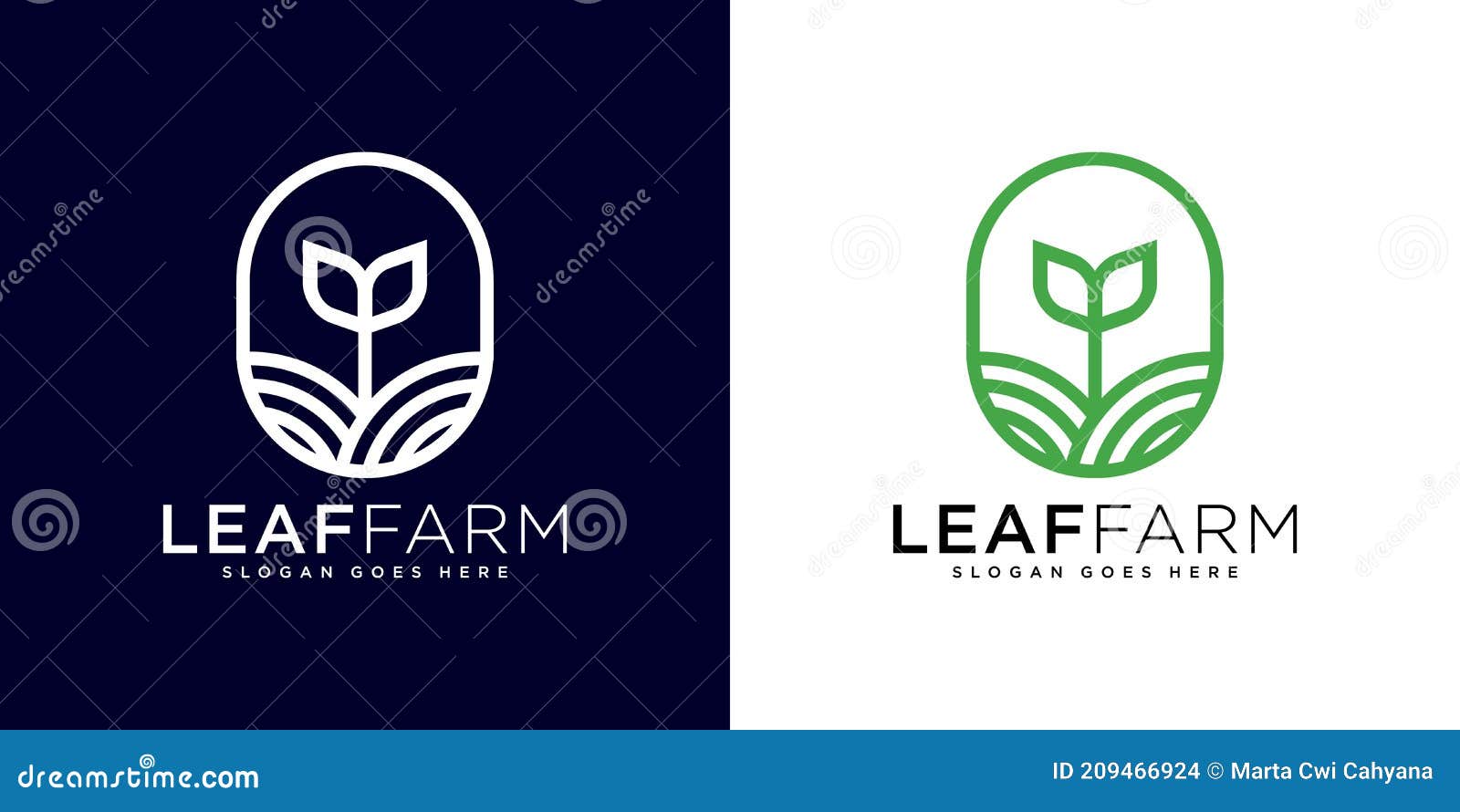 Leaf Farm Logo Design Vector Stock Vector - Illustration of label ...