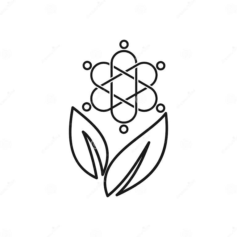 Leaf Farming Commitment Teamwork Together Outline Logo Stock Vector - Illustration of farming ...