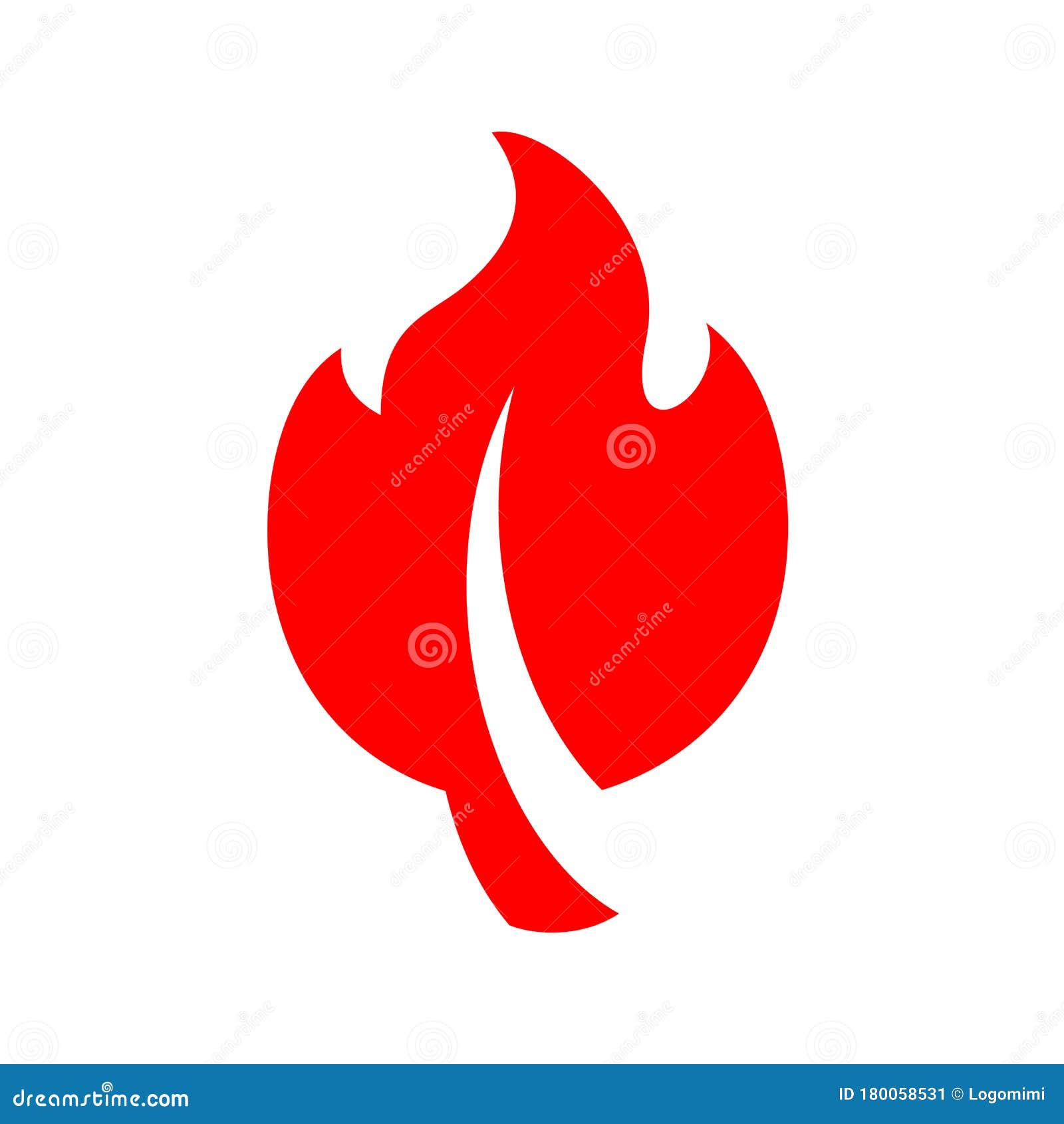 Leaf and Fire Flame Logo Icon Design Template Elements Stock Vector ...