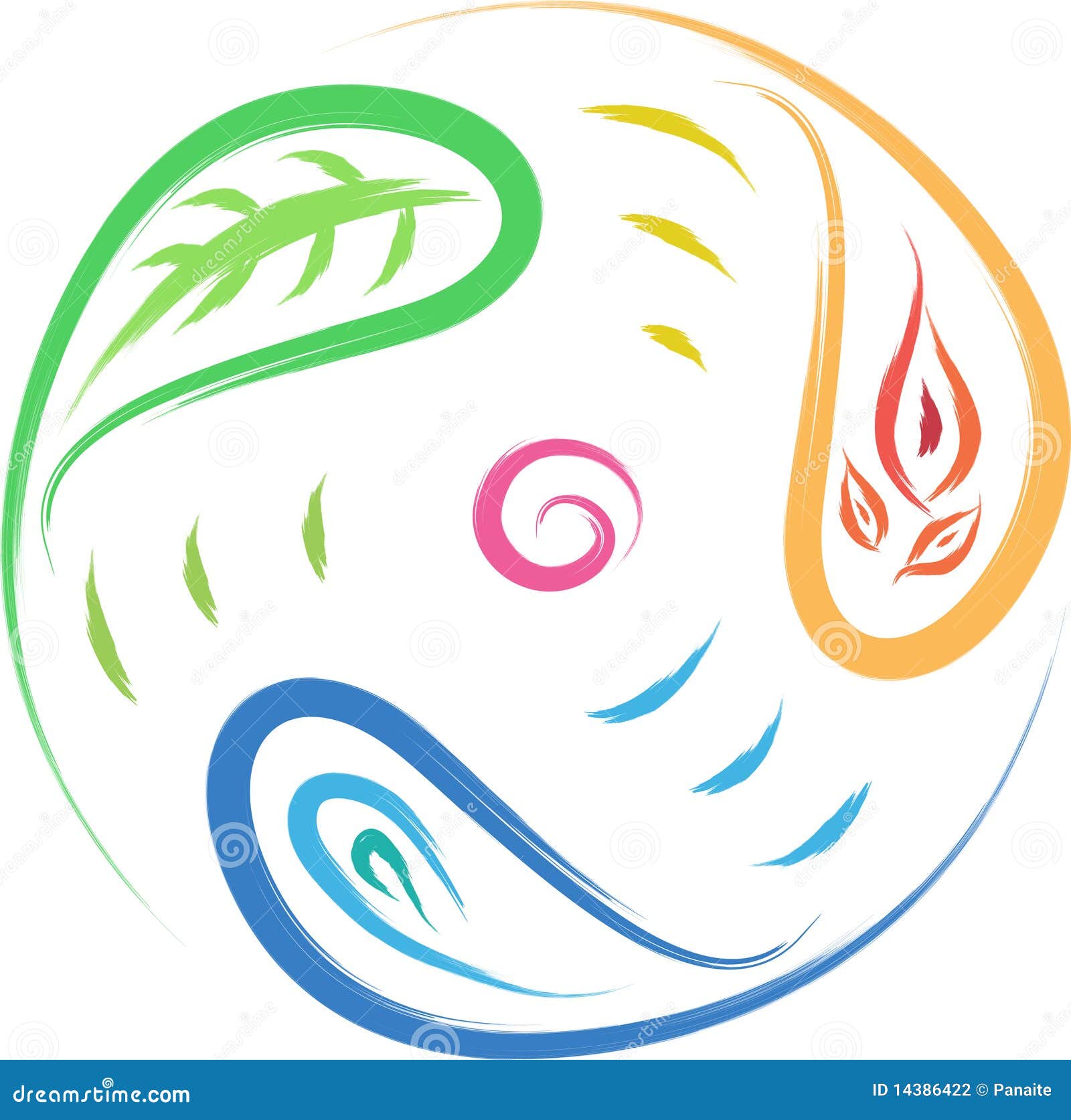 Leaf fire water stock vector. Illustration of environment - 14386422