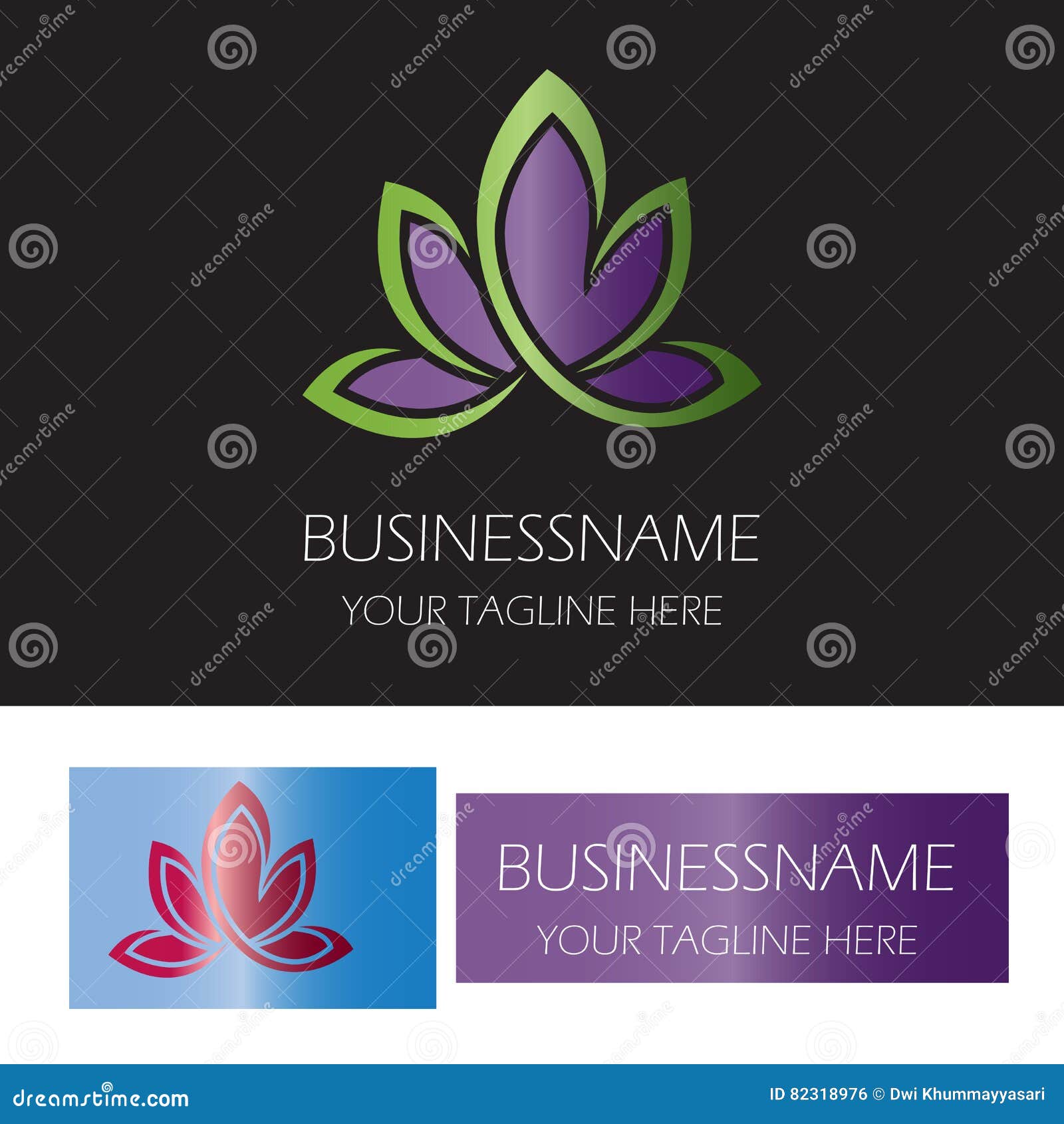 Leaf Flower Beauty Spa Logo Stock Vector - Illustration of corporate ...