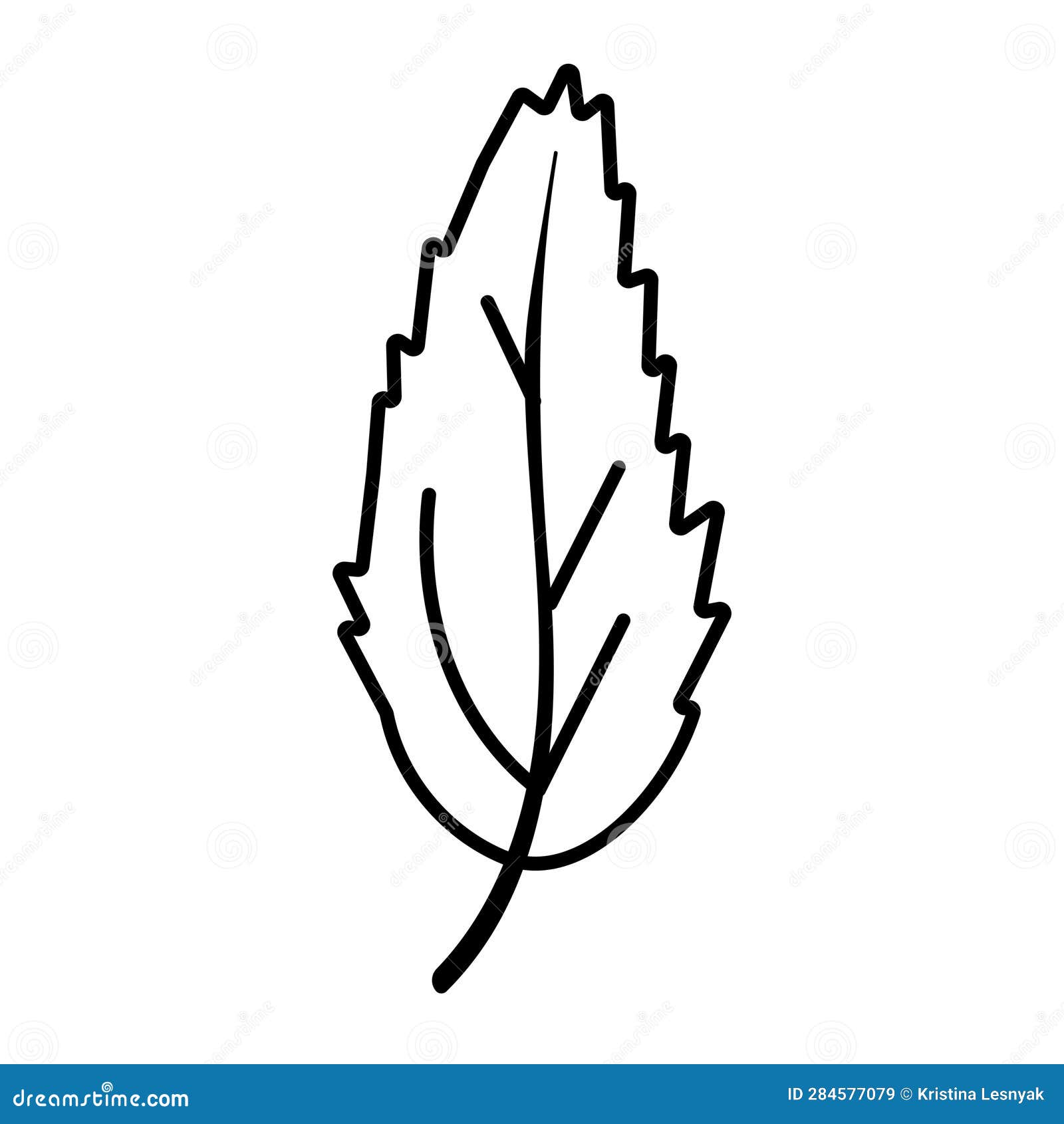 Leaf Foliage Autumn Line Icon Forest Element Stock Vector ...