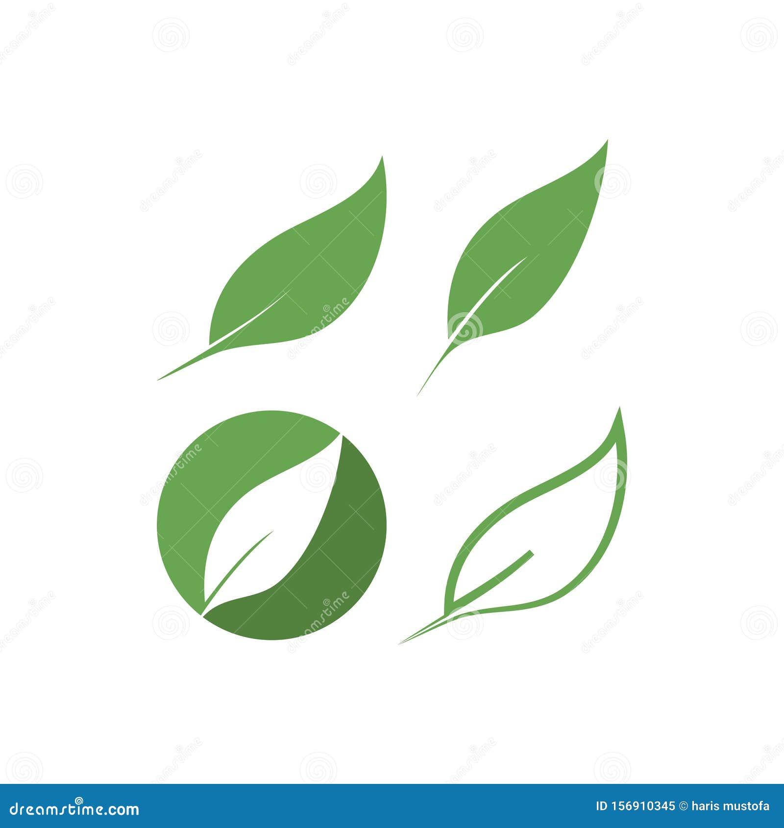 Leaf Graphic Design Template Vector Isolated Illustration Stock Vector ...