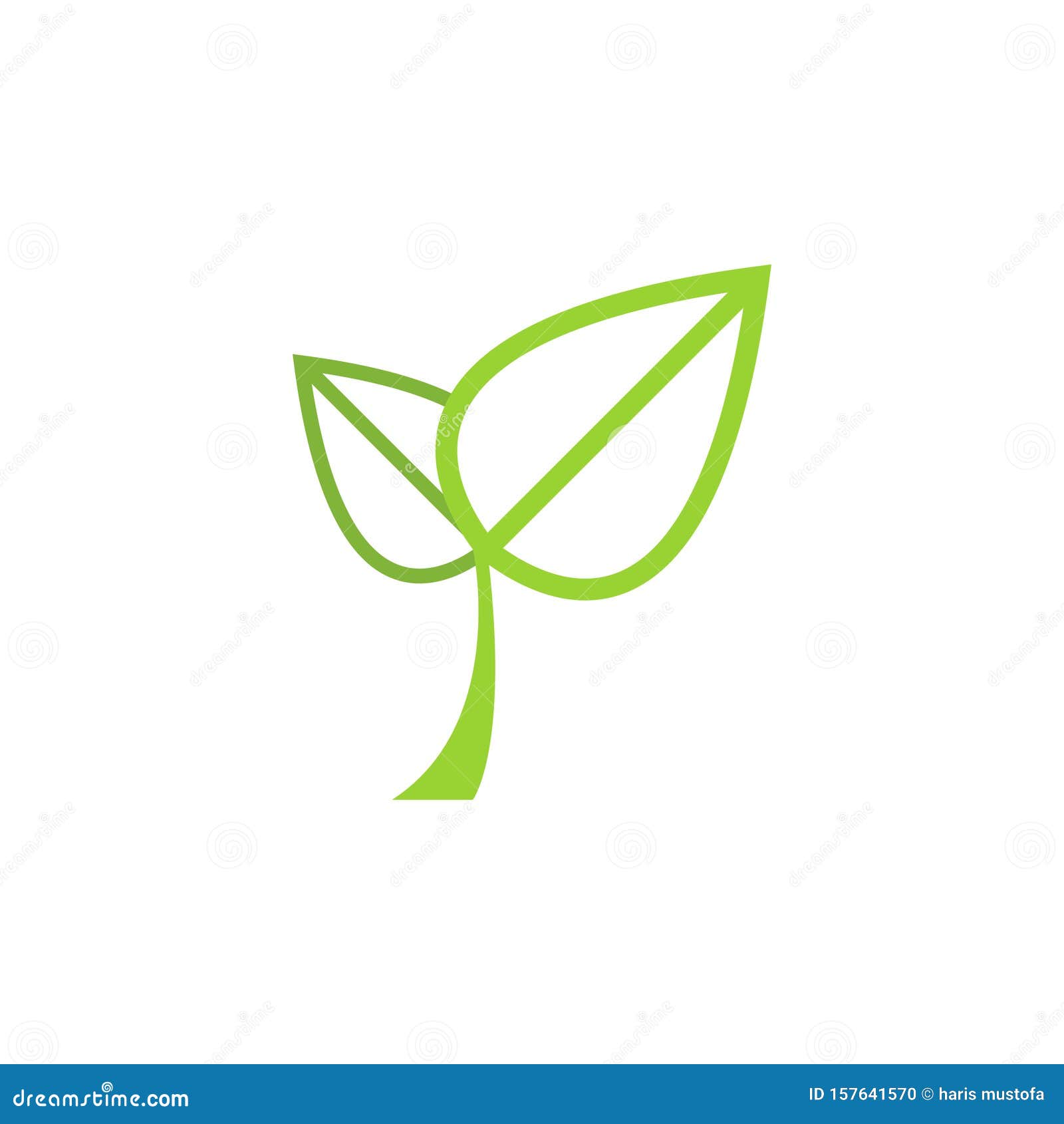 Leaf Graphic Design Template Vector Isolated Illustration Stock Vector ...