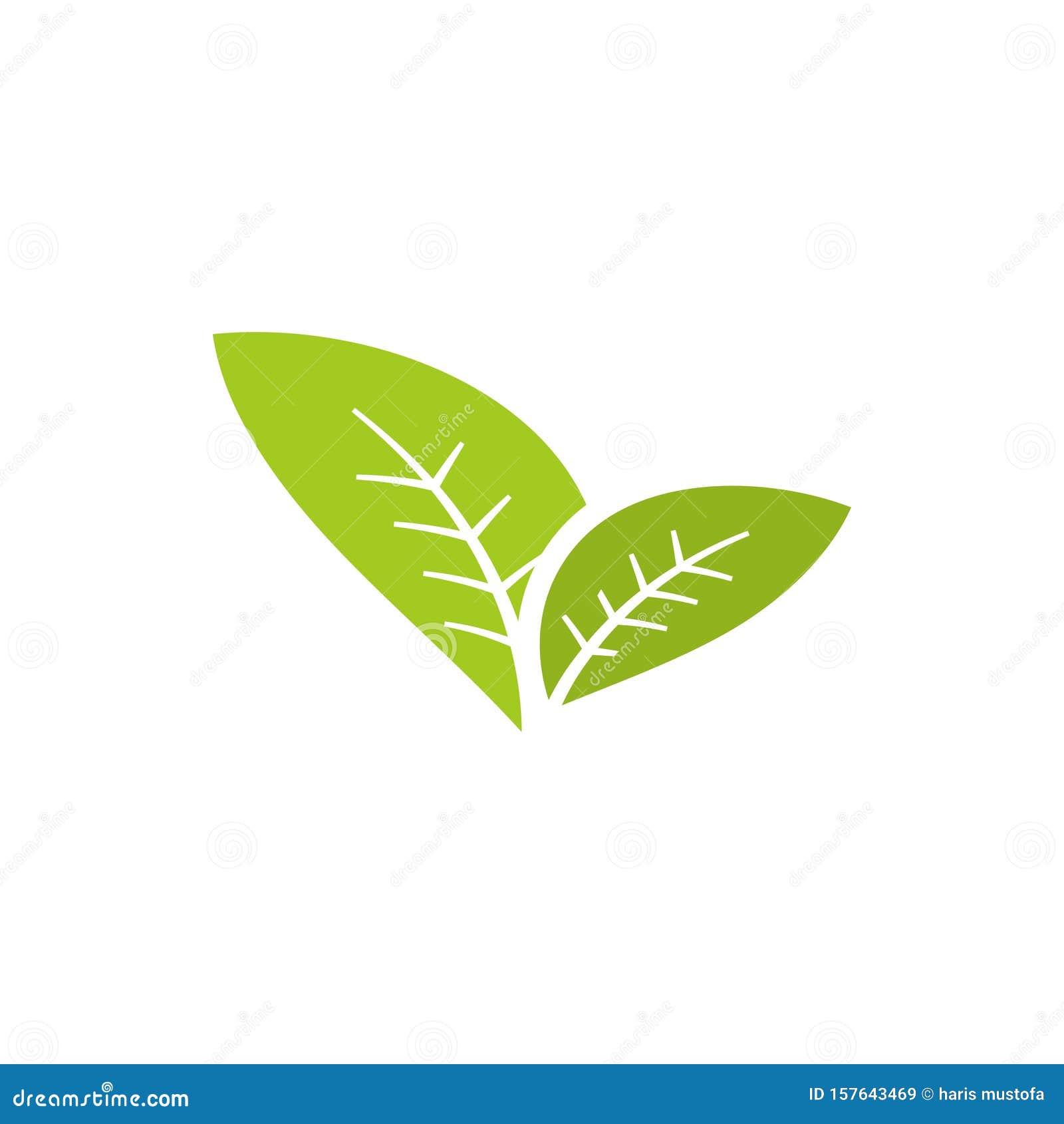 Leaf Graphic Design Template Vector Isolated Illustration Stock Vector ...