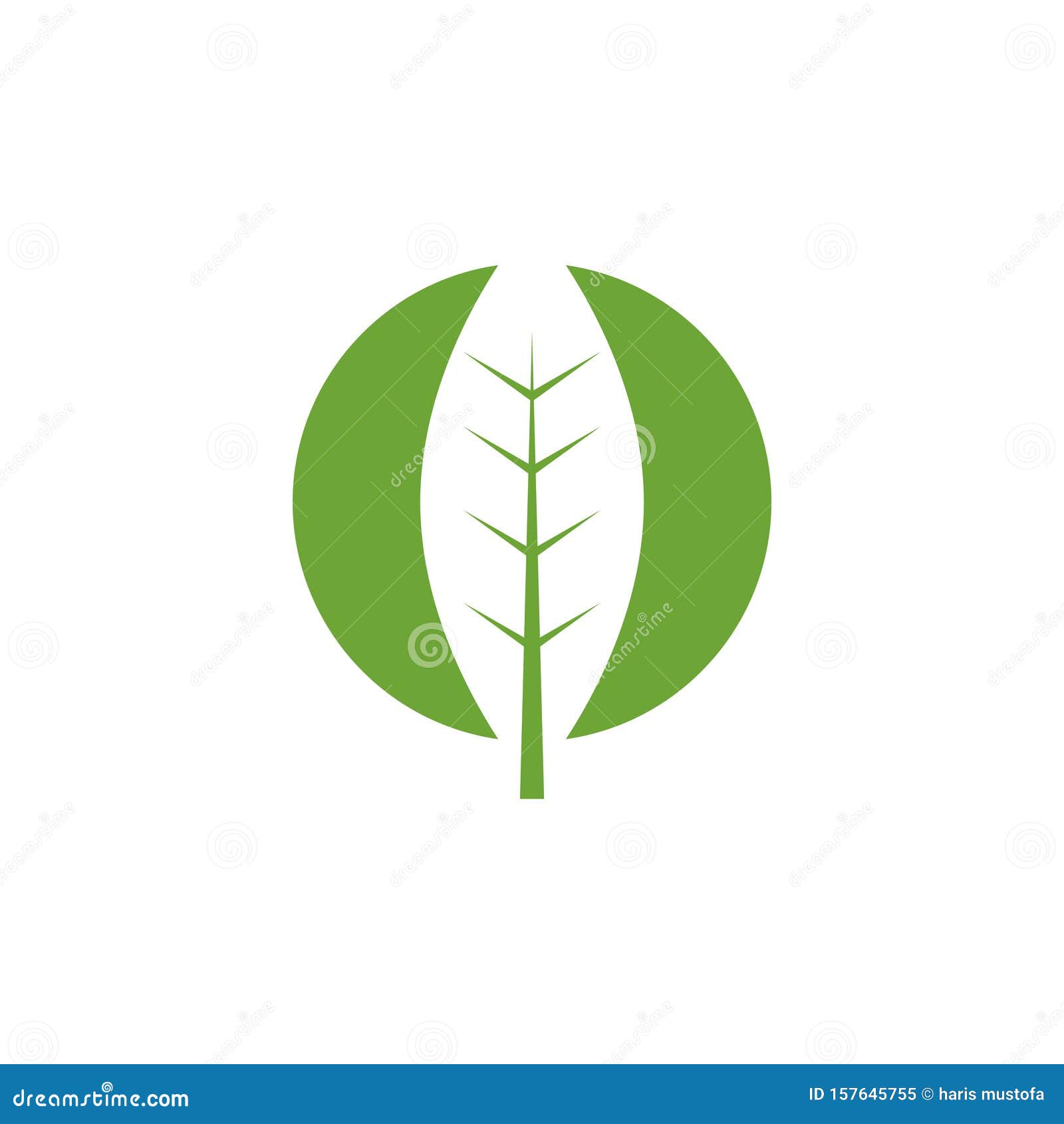 Leaf Graphic Design Template Vector Isolated Illustration Stock Vector ...