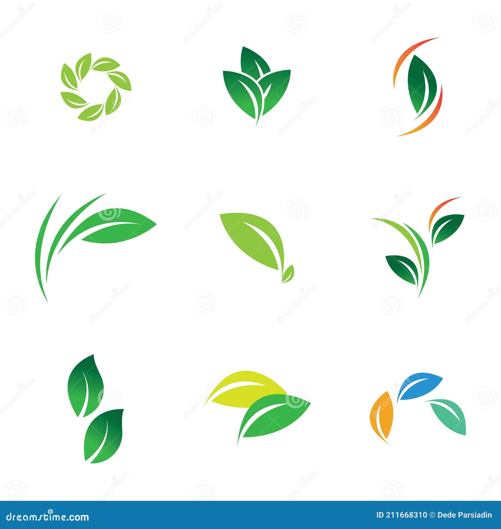 Leaf stock vector. Illustration of design, simple, nature - 211668310