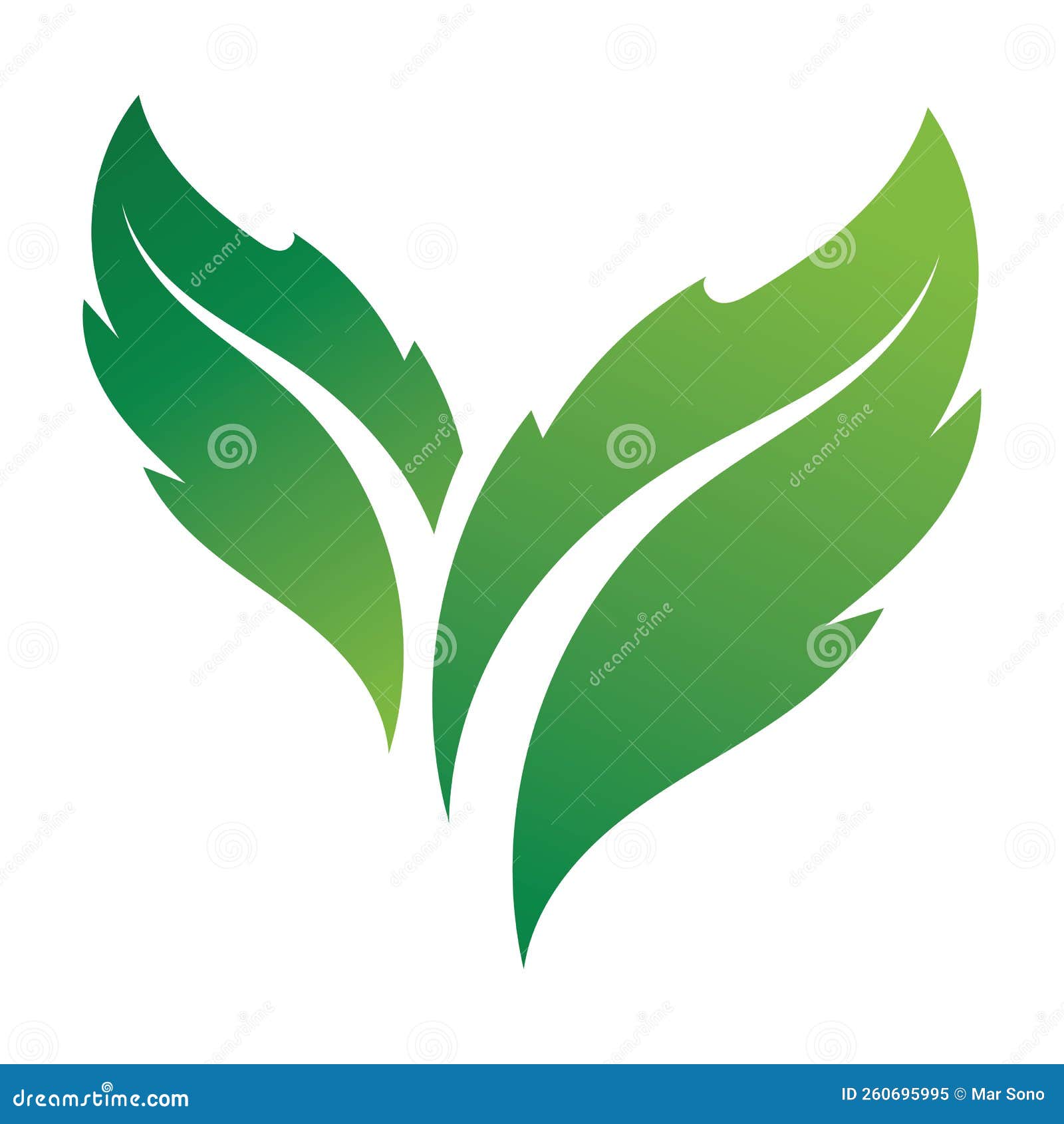 Leaf Green Logo and Symbol Vector Stock Illustration - Illustration of ...