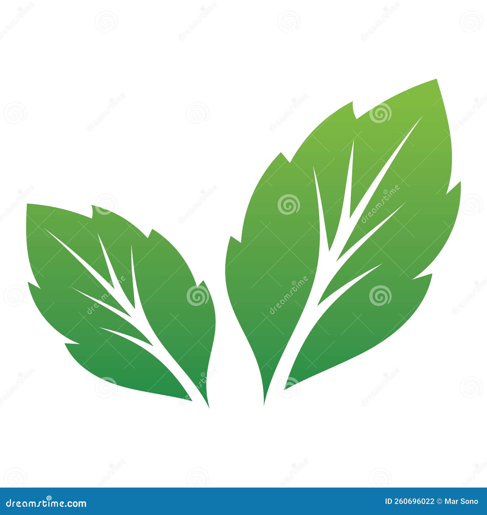 Leaf Green Logo and Symbol Vector Stock Illustration - Illustration of ...