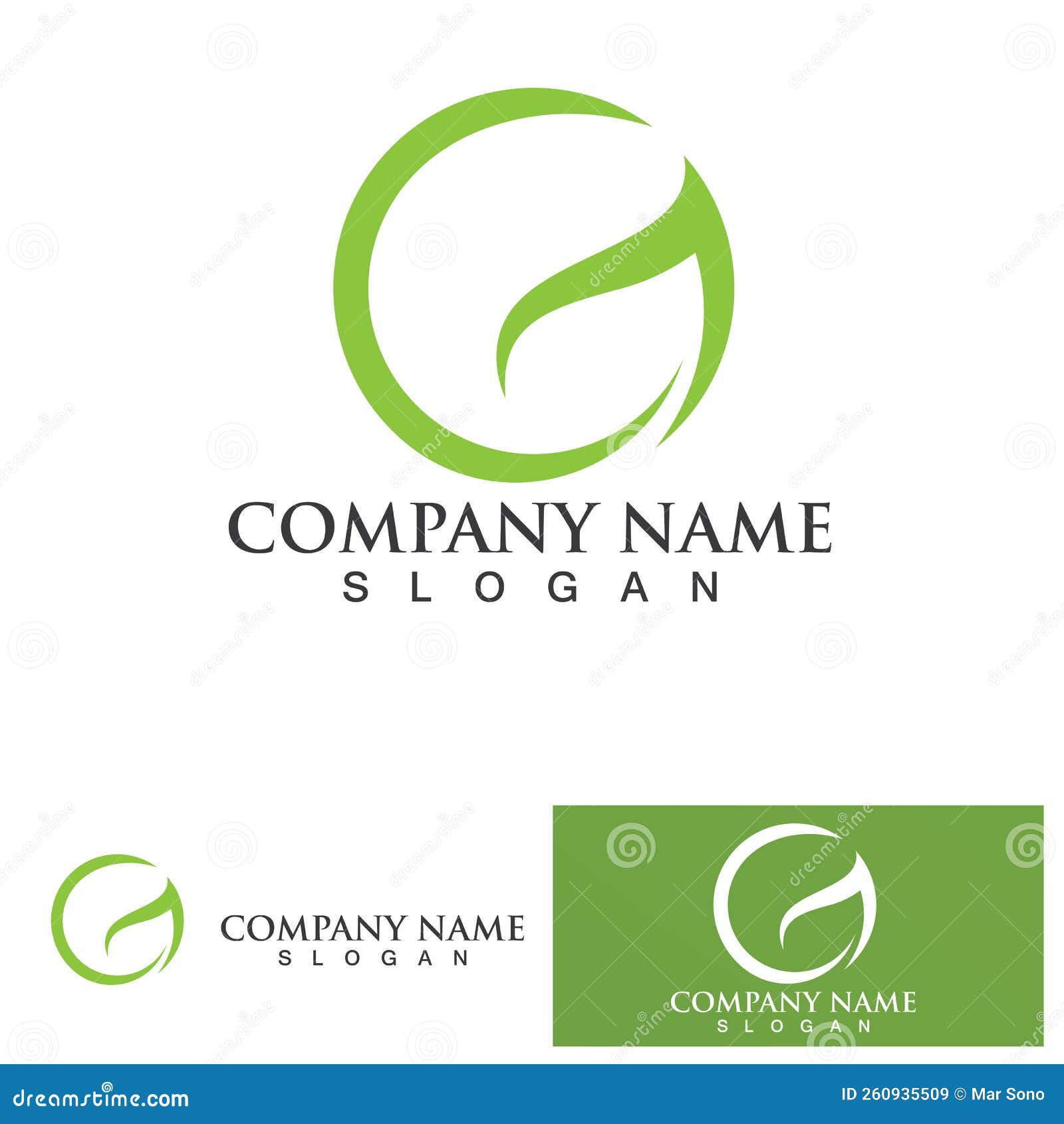 Leaf Green Logo and Symbol Vector Stock Vector - Illustration of fresh ...
