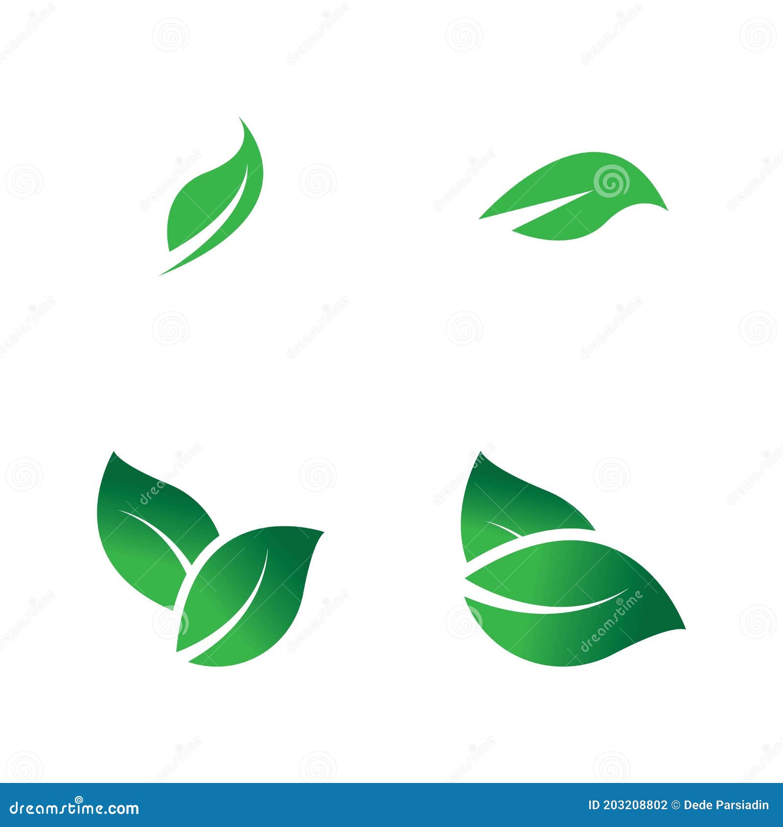 Leaf stock vector. Illustration of organic, health, floral - 203208802