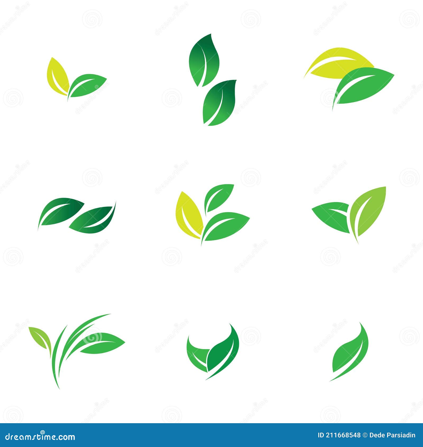 Leaf stock vector. Illustration of healthy, vector, icon - 211668548