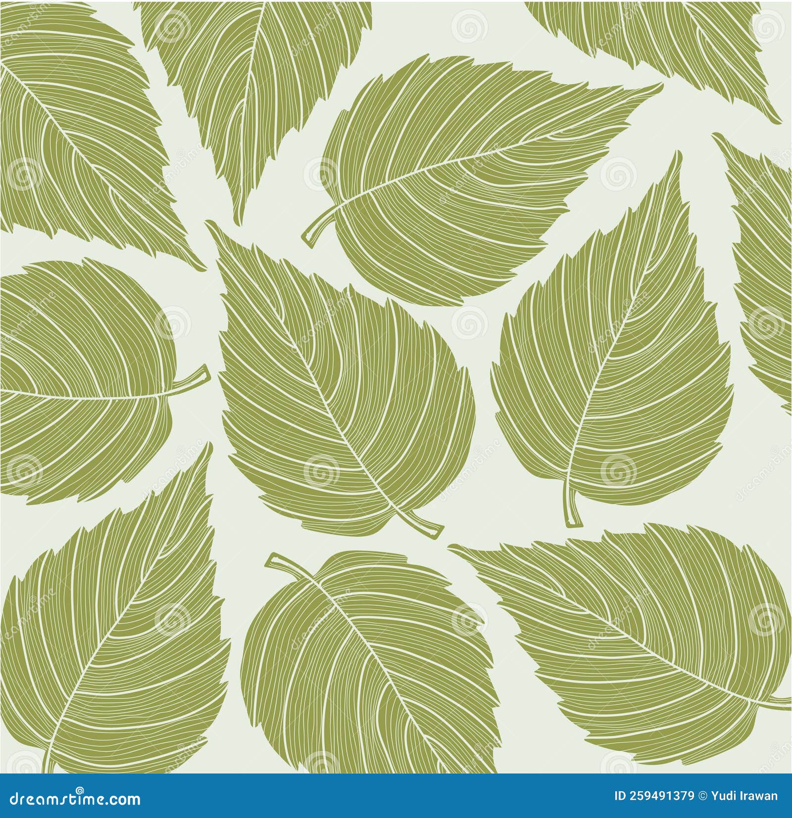 Leaf Green Pattern Vector Illustration Stock Vector - Illustration of ...