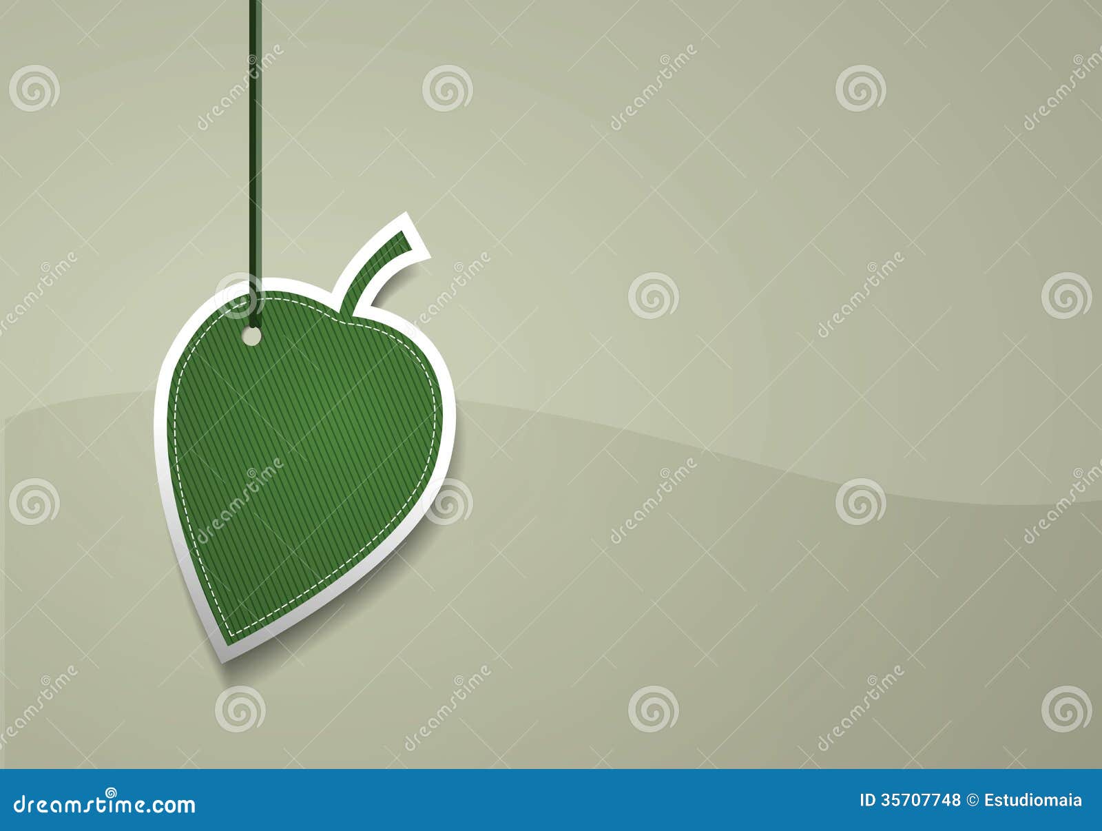 Leaf green template stock vector. Illustration of promotion - 35707748