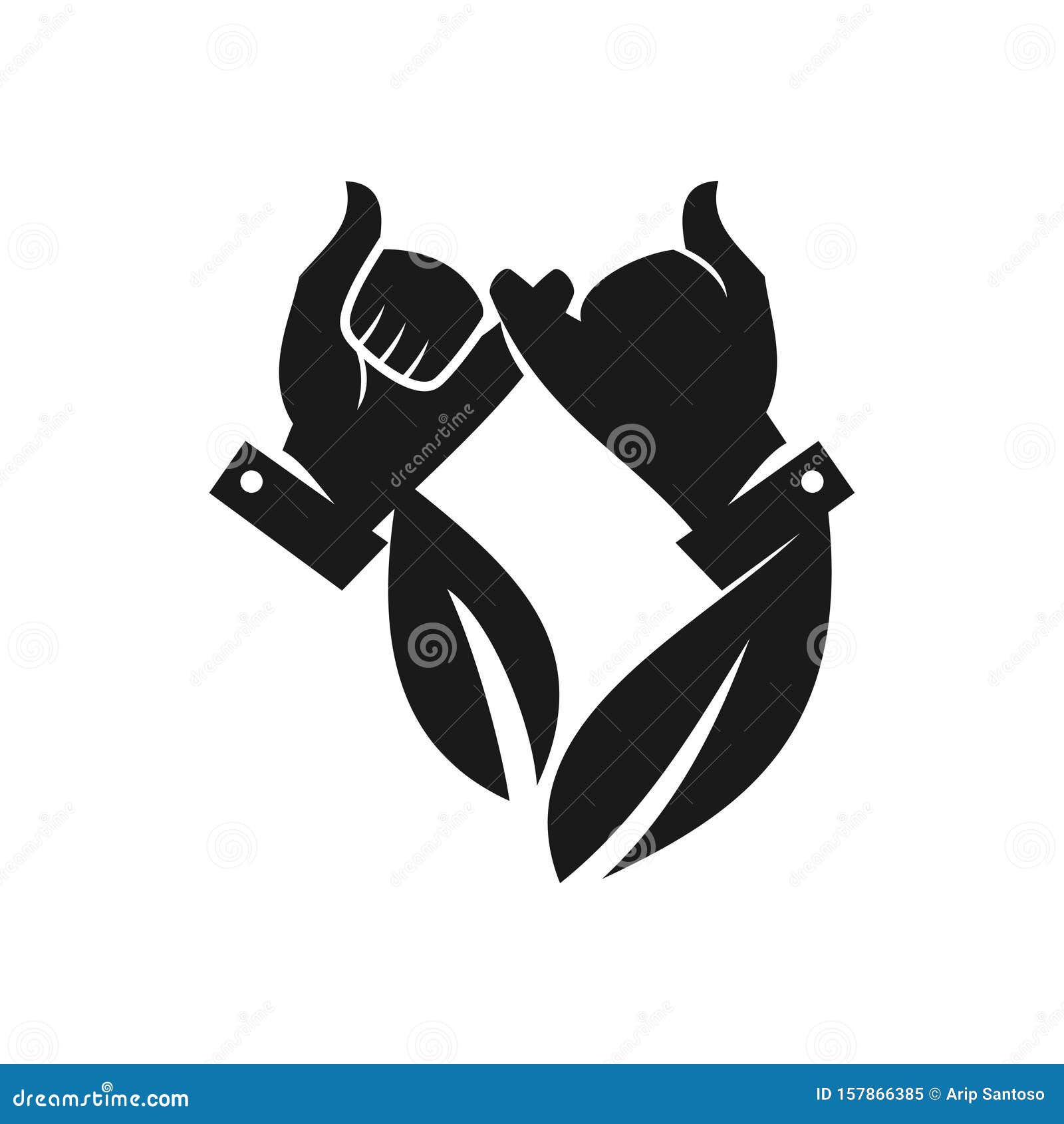 Leaf with Hand Commitment Teamwork Together Black Logo Stock Vector - Illustration of ...