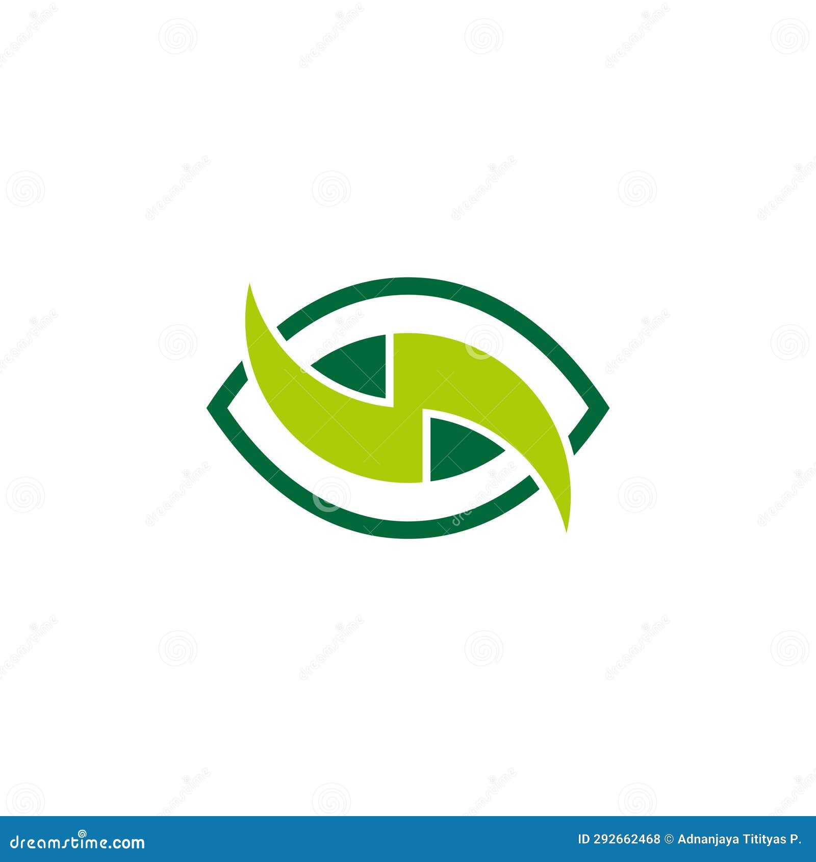 Leaf Herbal Eye Supplement Symbol Logo Vector Stock Vector ...