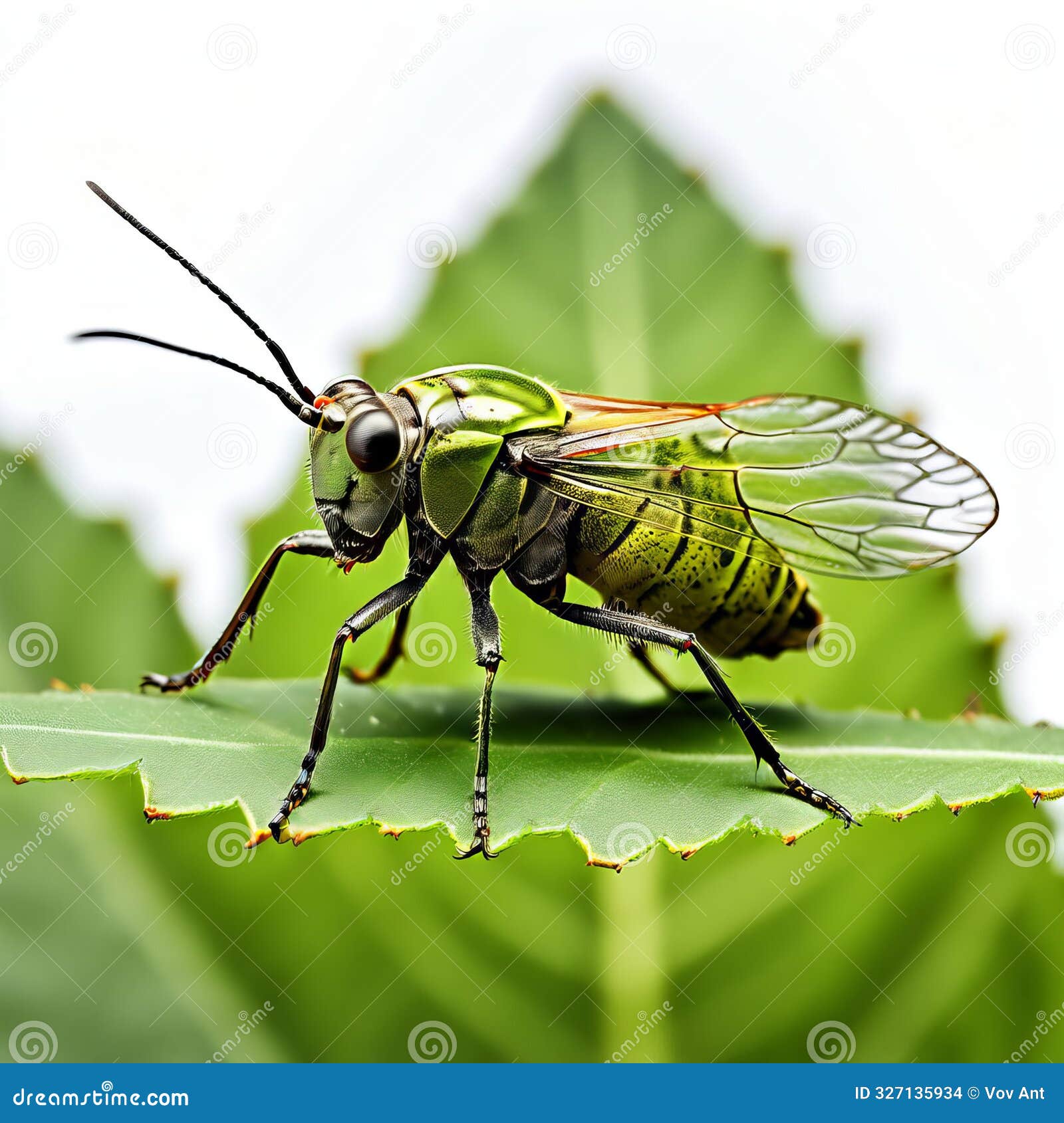 Leaf Hopper a Small Winged Insect that Feeds on Ash T Stock Photo ...