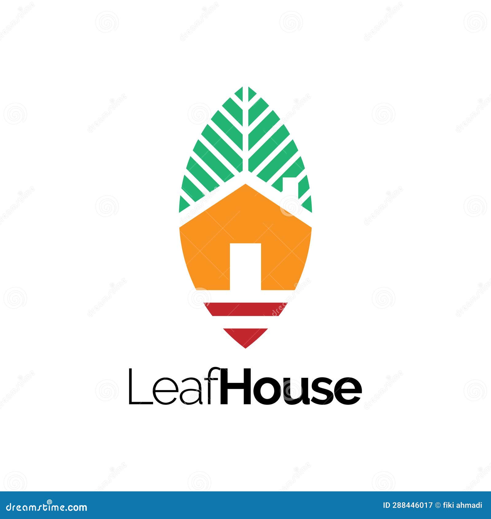 Leaf House Logo and Illustration Design Template Editable and High ...