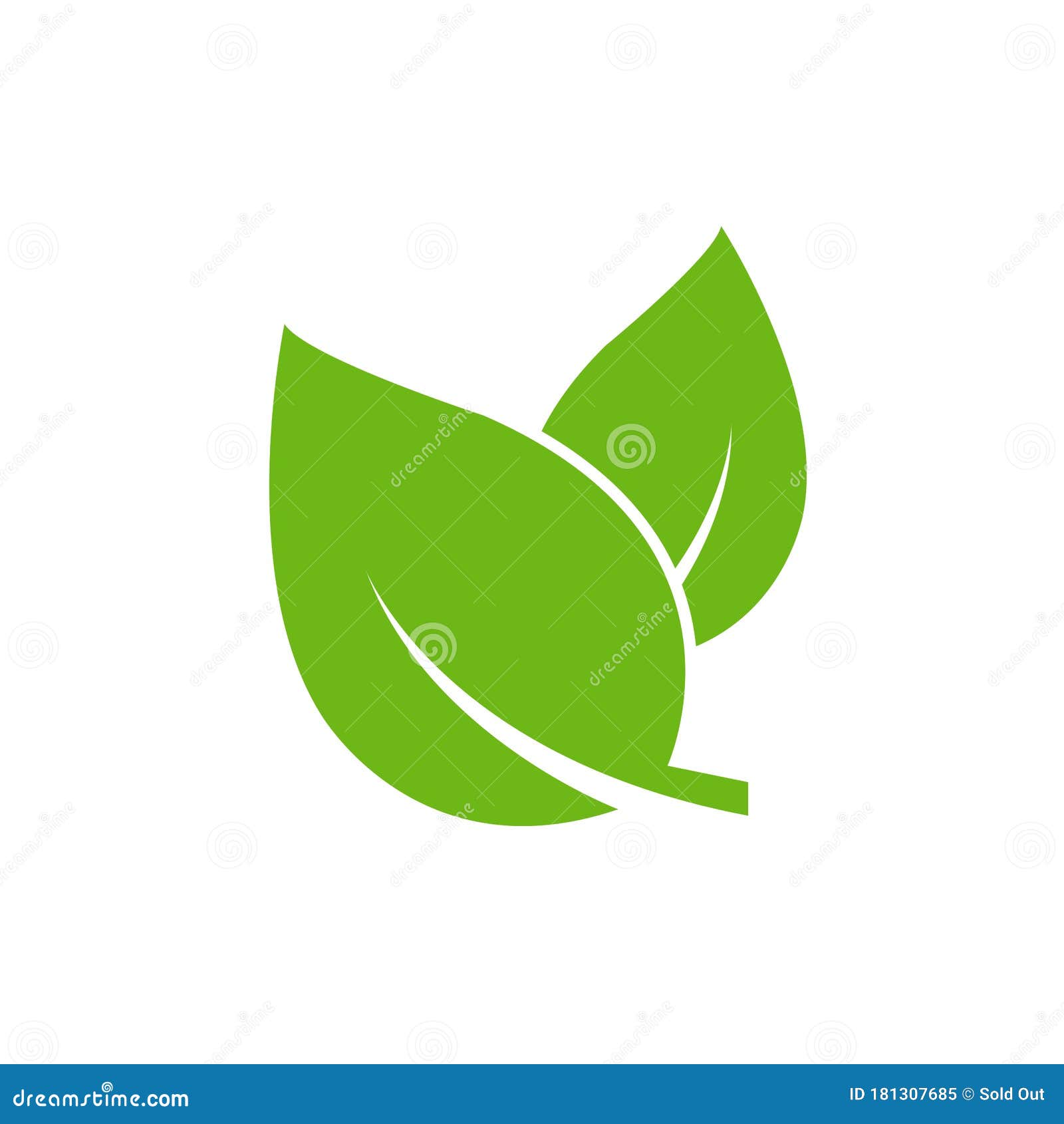 Green Leaf Icon Vector Illustration Stock Vector - Illustration of ...