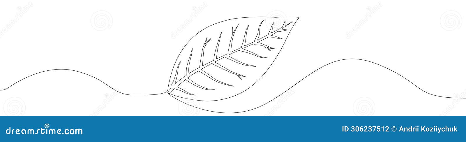 Leaf Icon Line Continuous Drawing Vector. One Line Leaf Icon Vector ...
