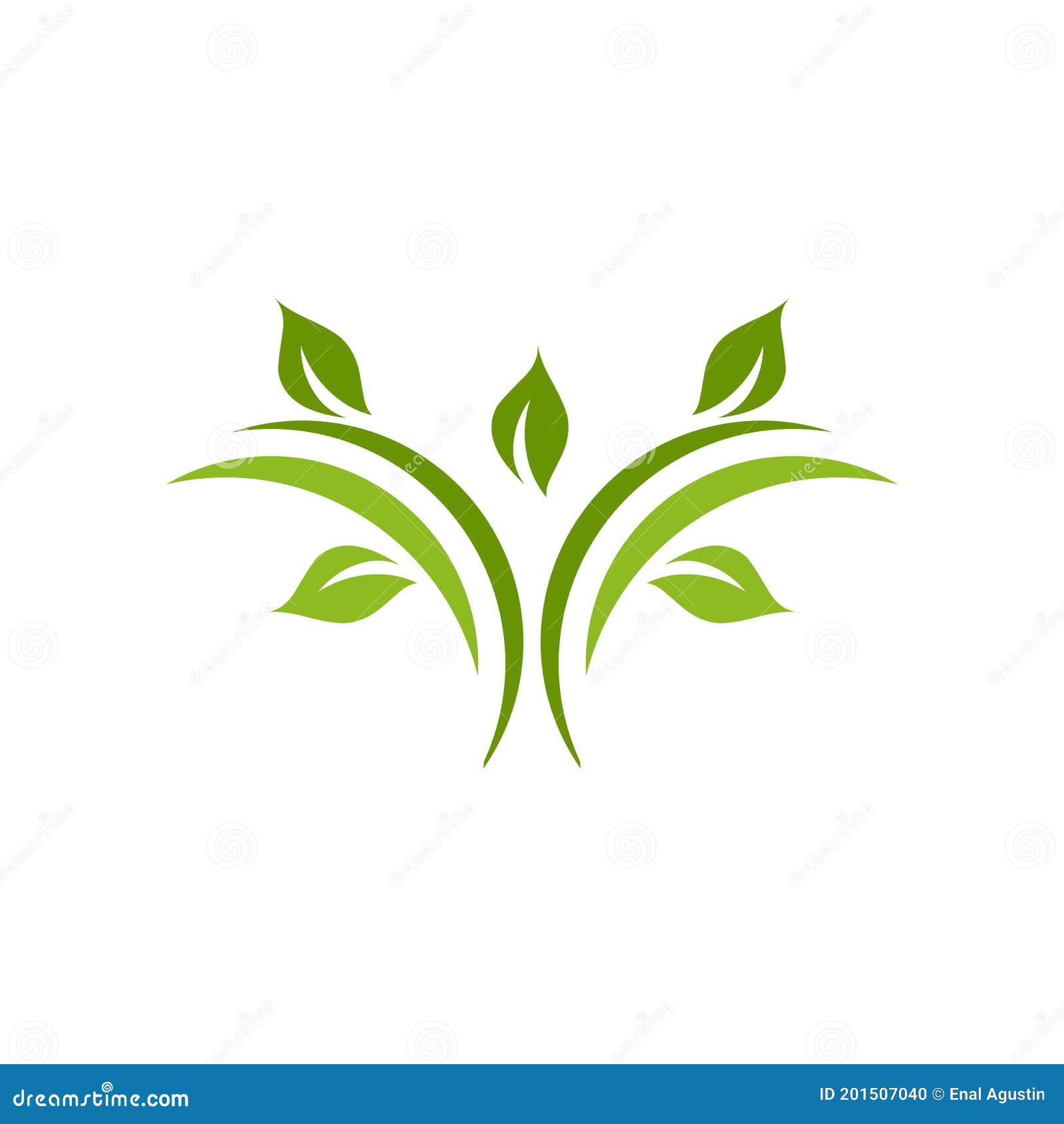 Leaf Icon Logo Design Template Stock Vector - Illustration of shape ...