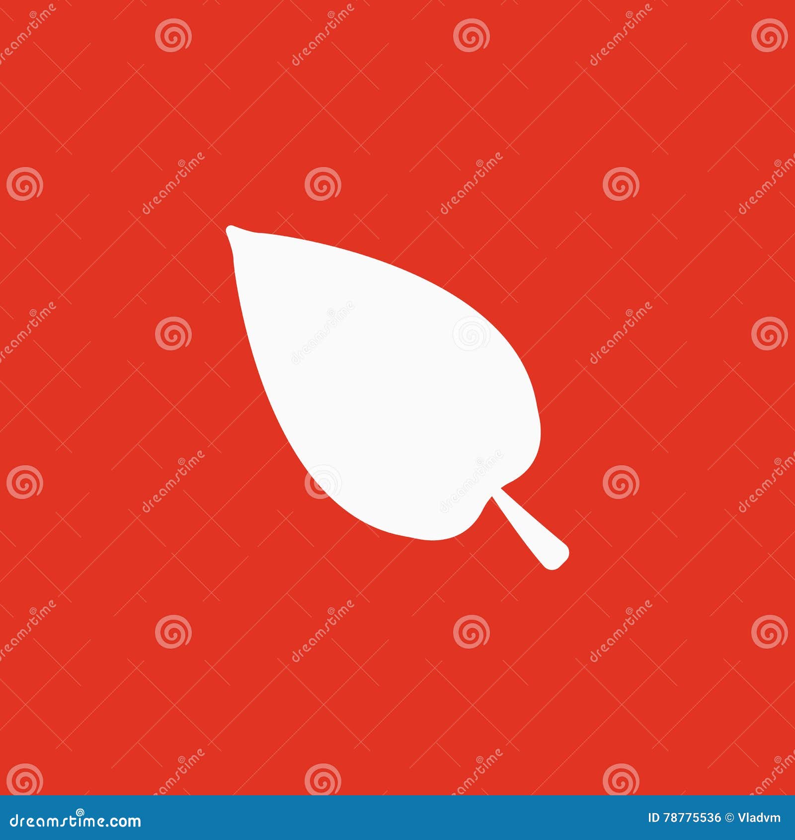 The Leaf Icon. Nature Symbol Stock Vector - Illustration of mark, label ...