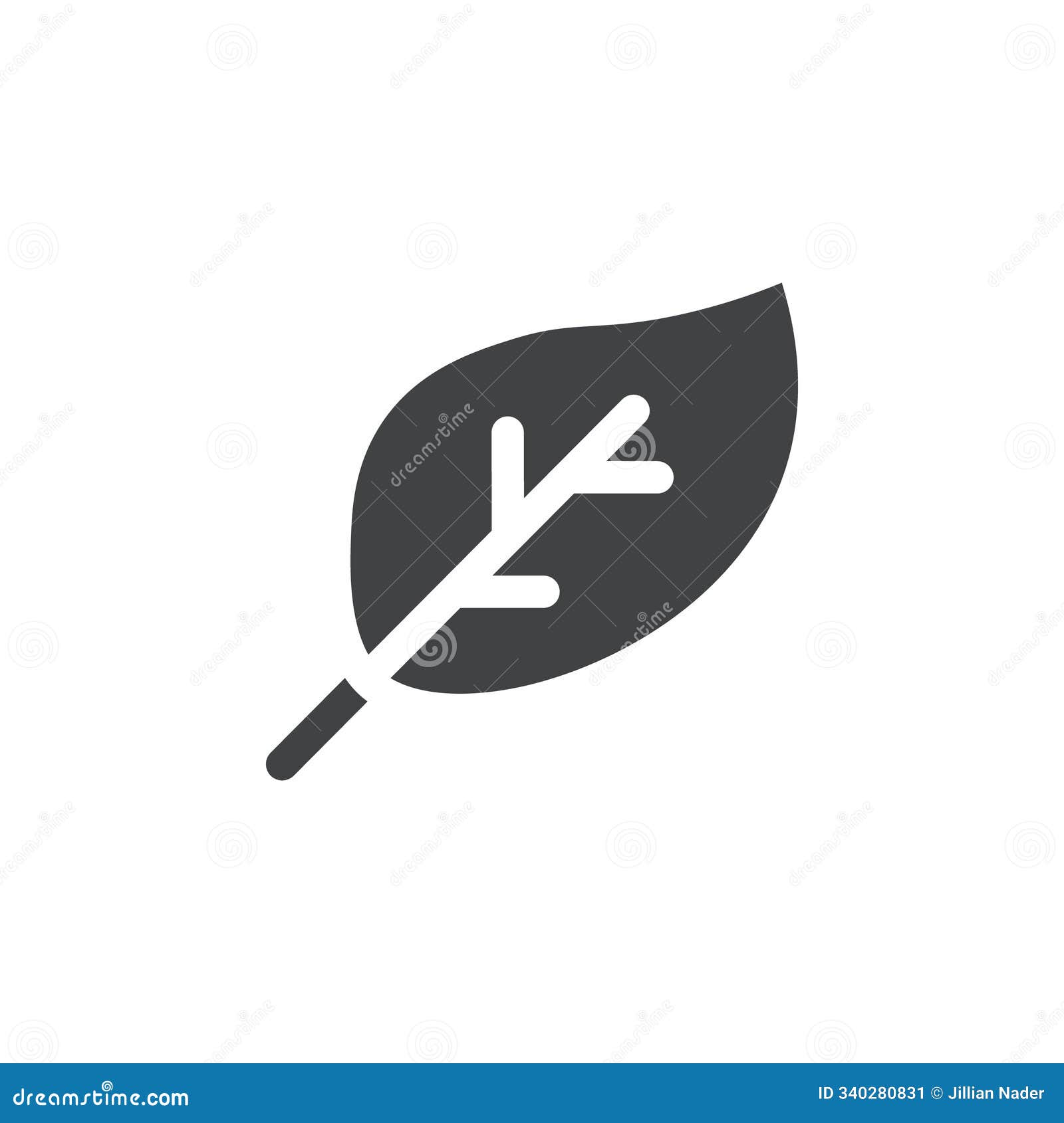 Leaf Icon Simple Vector Symbol Stock Vector - Illustration of website ...