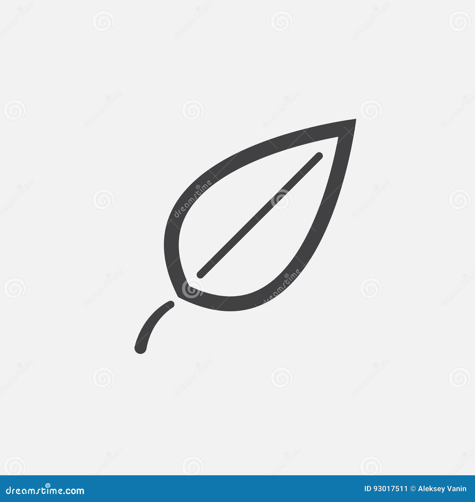 Leaf Icon Vector Illustration Isolated on White . Stock Vector ...
