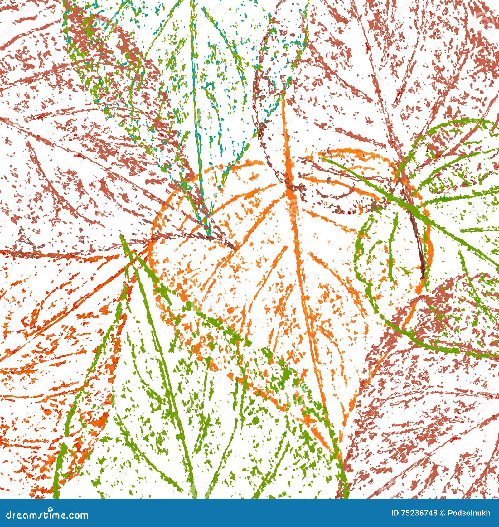 Leaf Imprint, Sheet Printing Stock Vector - Illustration of phenomenon ...