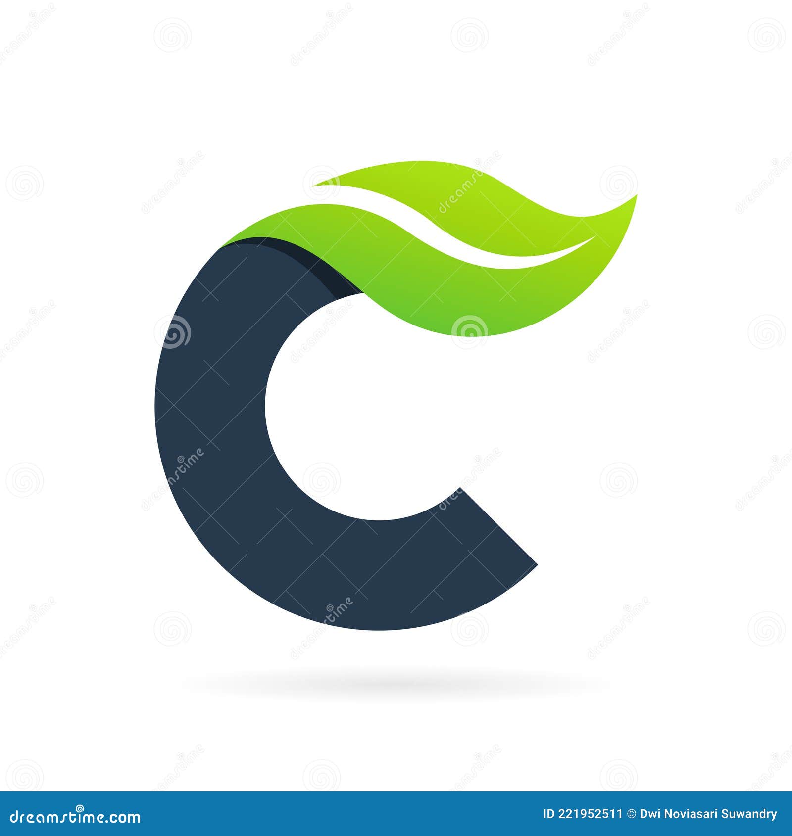 Leaf Letter C Logo Template Stock Vector - Illustration of nourishment ...