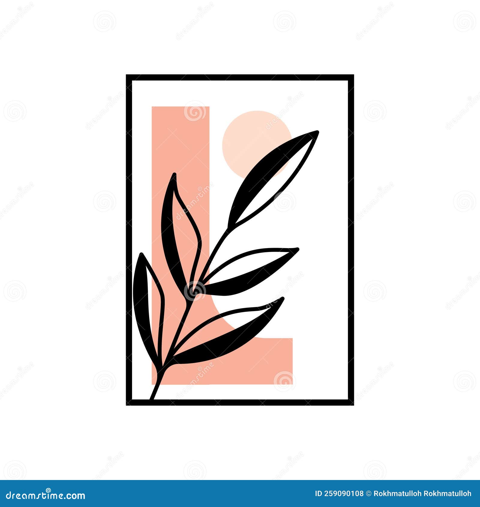 Leaf Line Illustration Template Design Vector Stock Vector ...