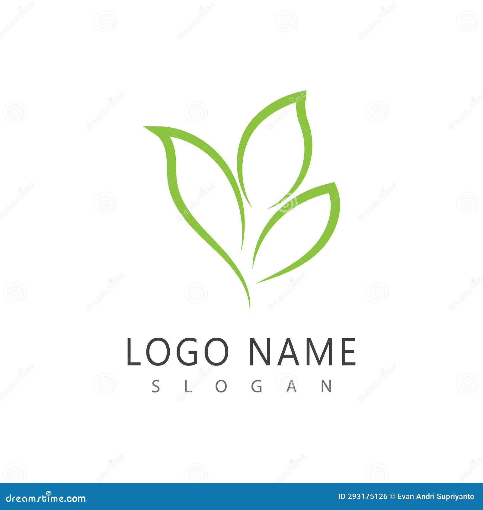 Leaf Line Logo Vector and Symbol Stock Illustration - Illustration of ...