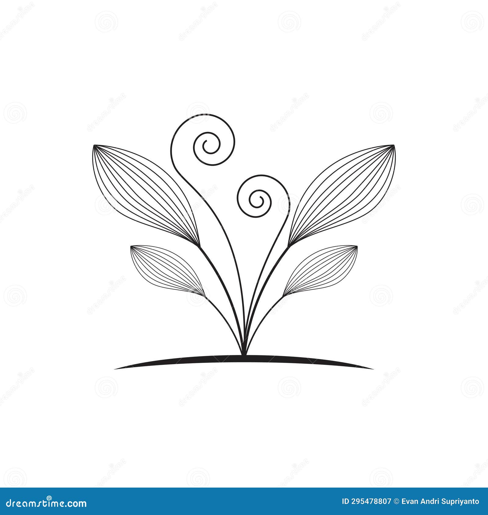 Leaf Line Logo Vector and Symbol Stock Vector - Illustration of ...