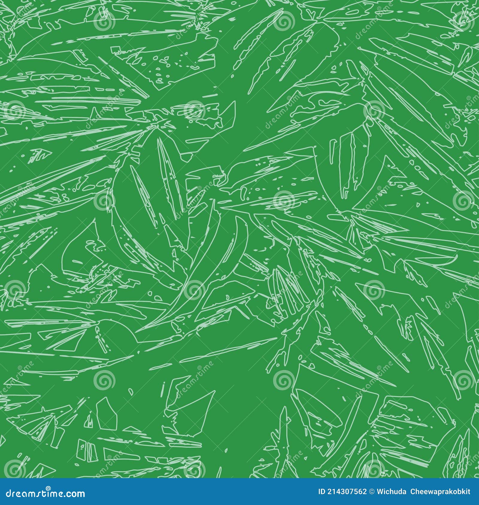 Leaf Line Patterns on Green Background for Wallpaper or Textile or ...