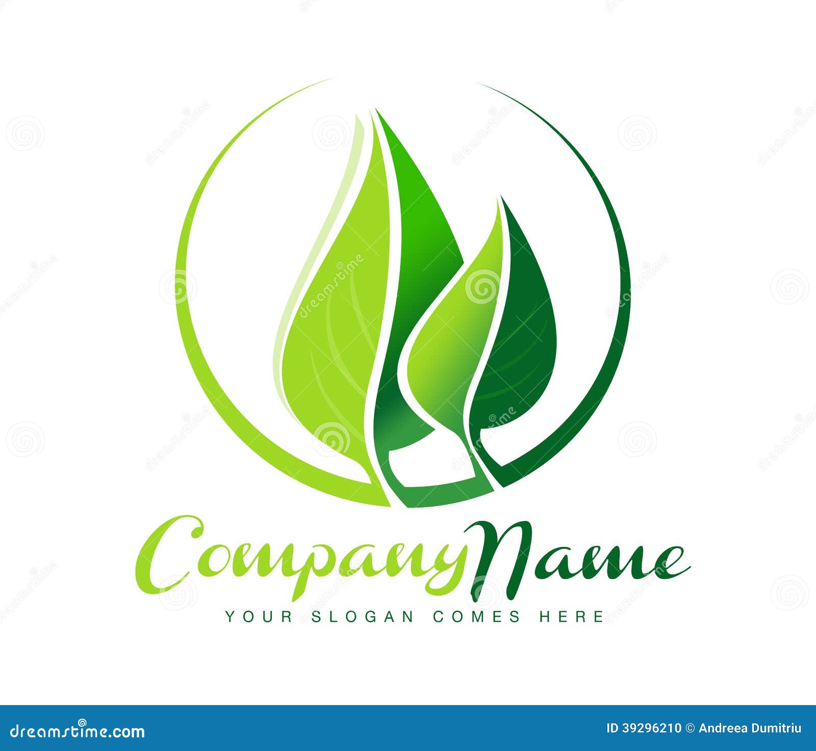 Leaf Logo stock vector. Illustration of pictogram, binding - 39296210