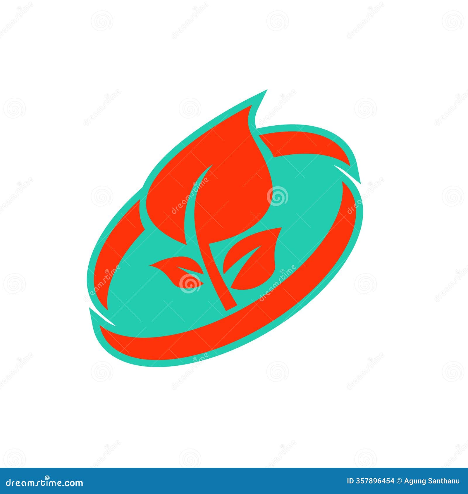 Leaf of Foliage Logo for Natural Theme Related Logo or Sign Design ...