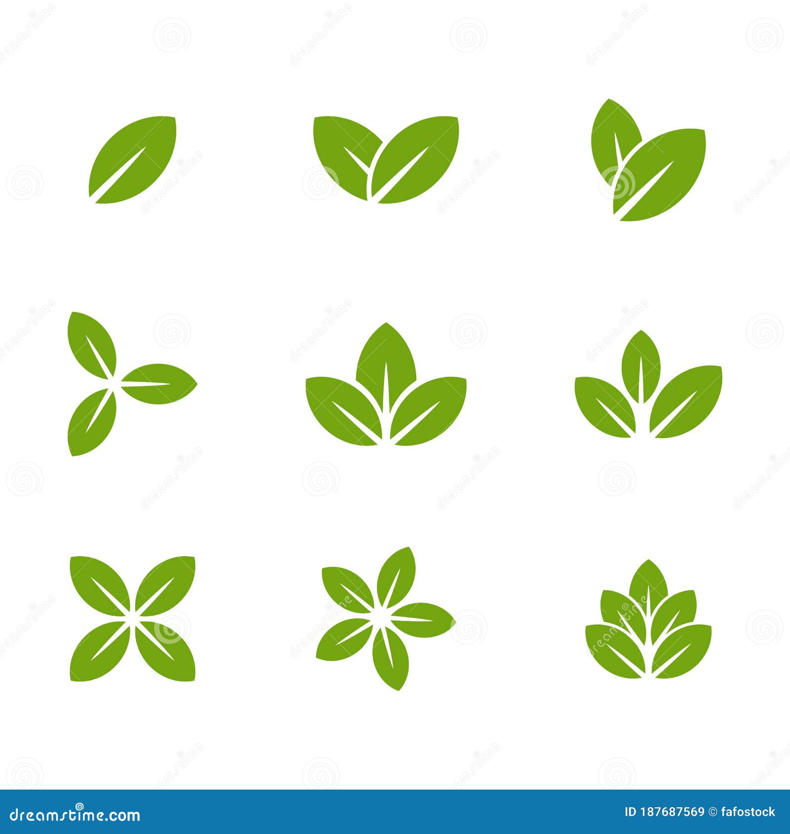 Leaf logo design template stock vector. Illustration of feminine ...