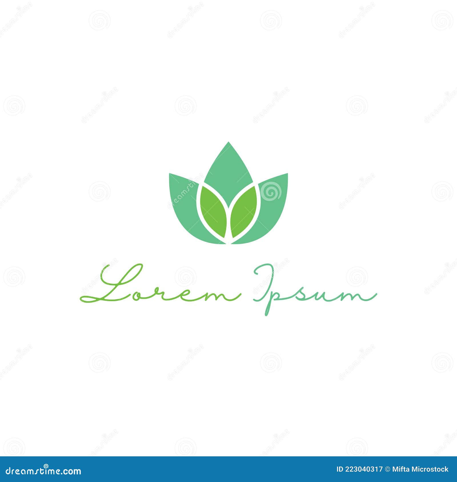 Leaf Logo Design Template for Spa & Esthetics Stock Vector ...