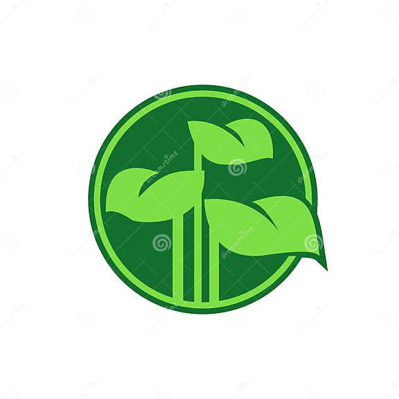 Leaf of Foliage Logo for Natural Theme Related Logo or Sign Design ...