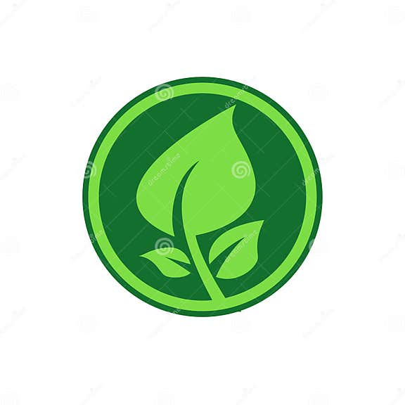 Leaf of Foliage Logo for Natural Theme Related Logo or Sign Design ...