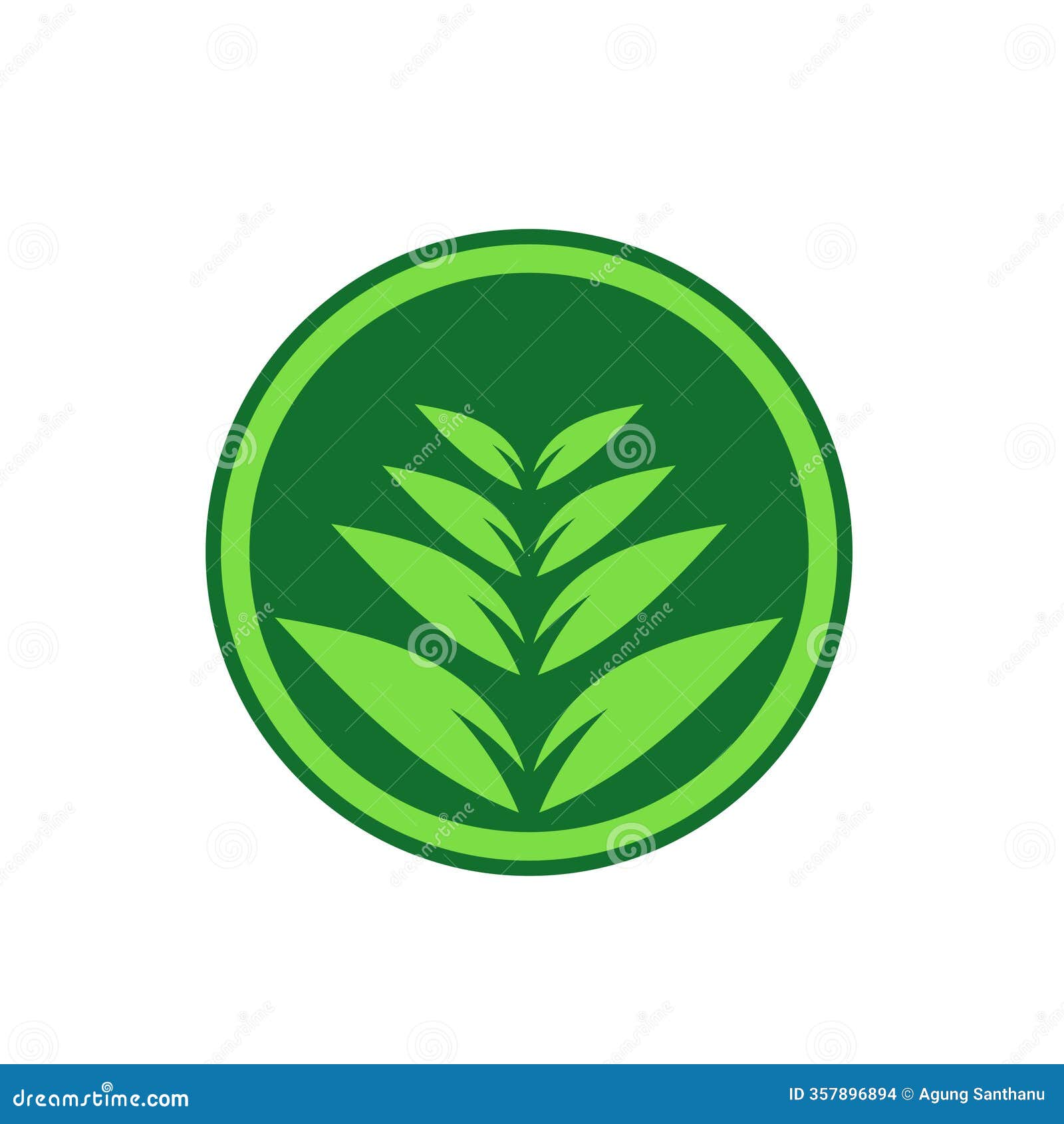 Leaf of Foliage Logo for Natural Theme Related Logo or Sign Design ...