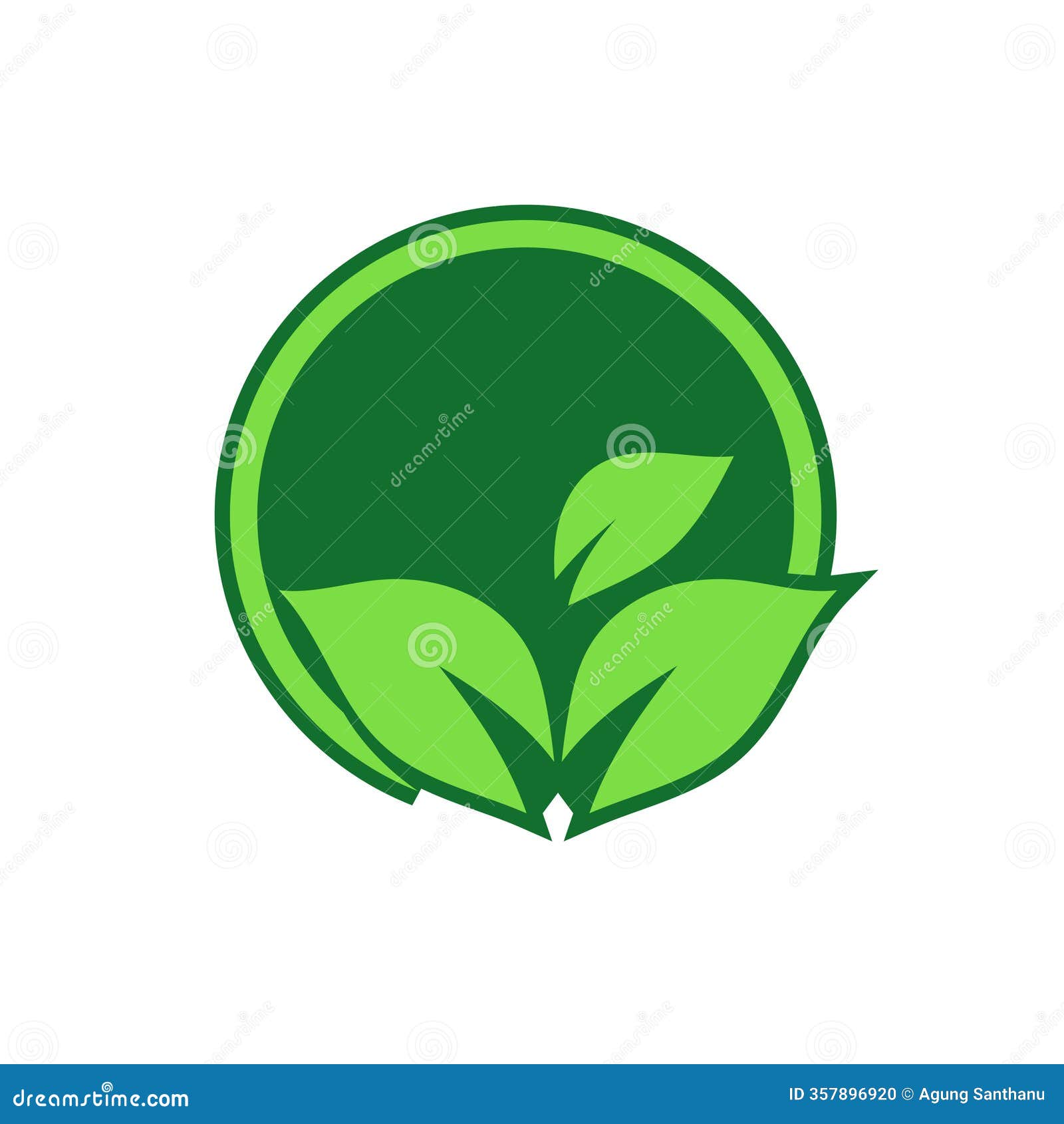 Leaf of Foliage Logo for Natural Theme Related Logo or Sign Design ...