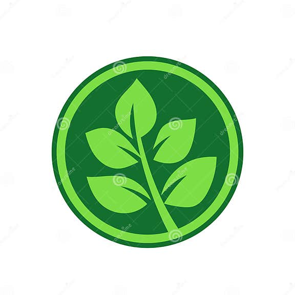 Leaf of Foliage Logo for Natural Theme Related Logo or Sign Design ...