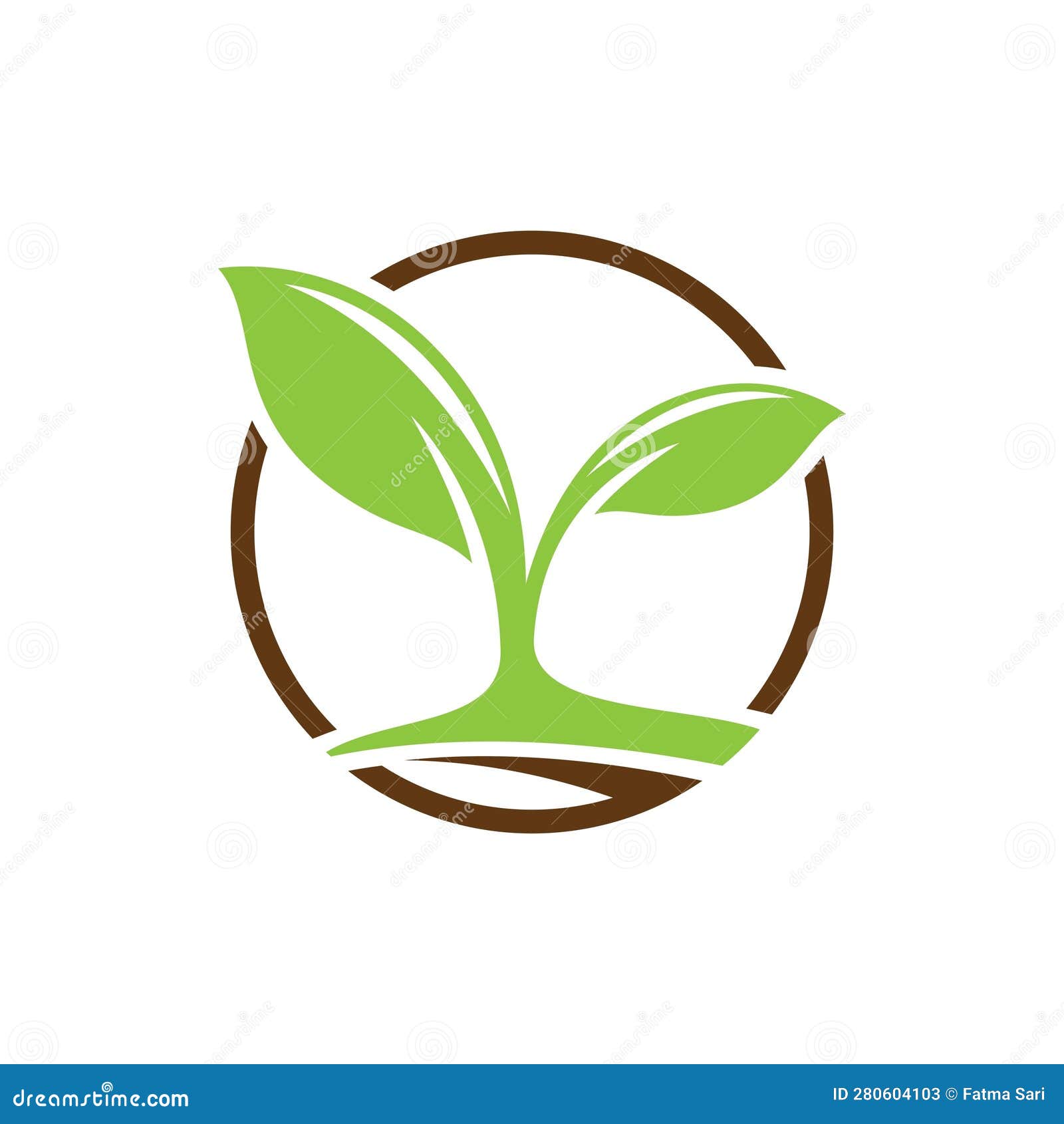 Leaf logo images stock vector. Illustration of flat - 280604103