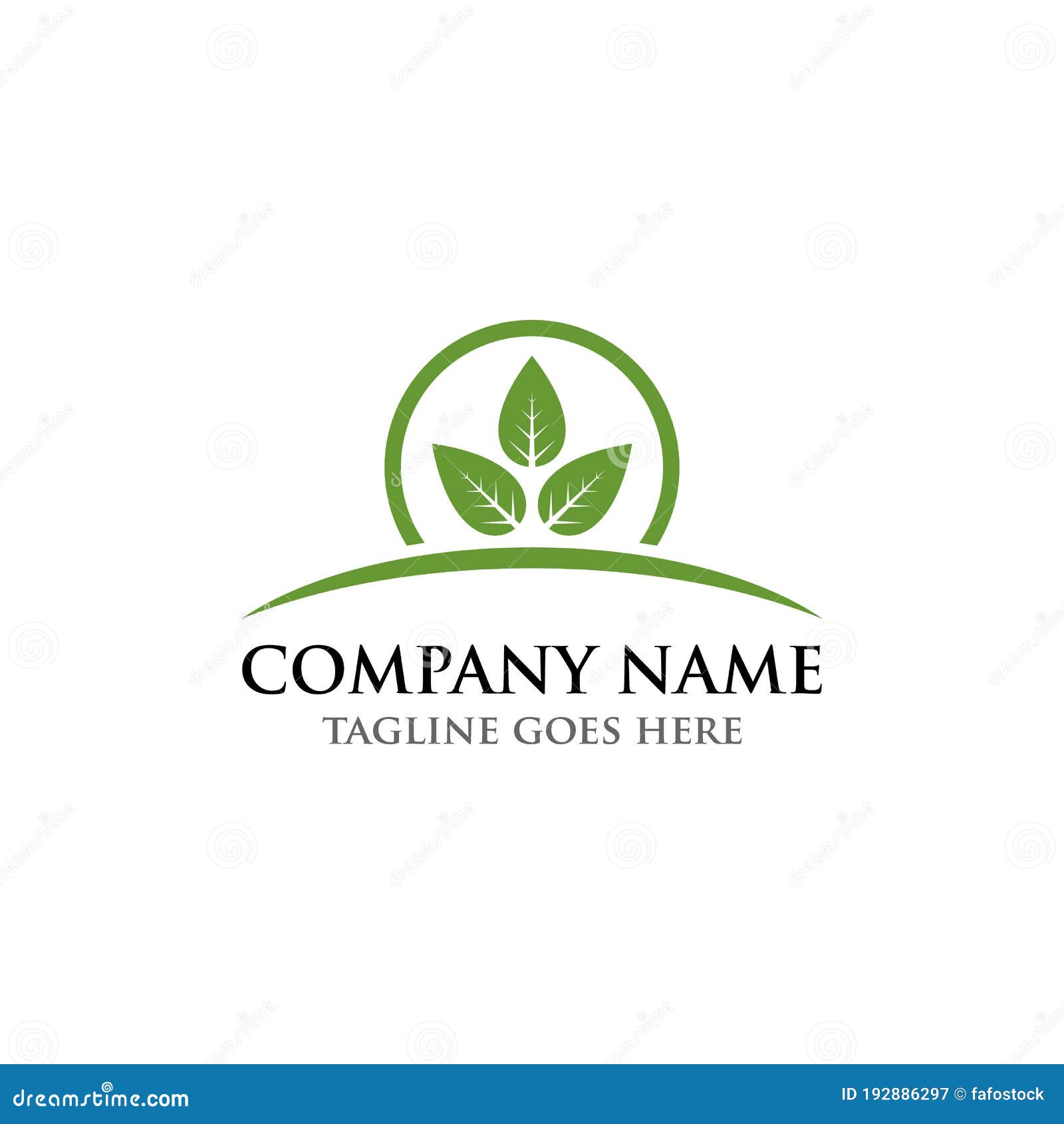 Leaf Illustration Logo Vector Design Template. Stock Vector ...